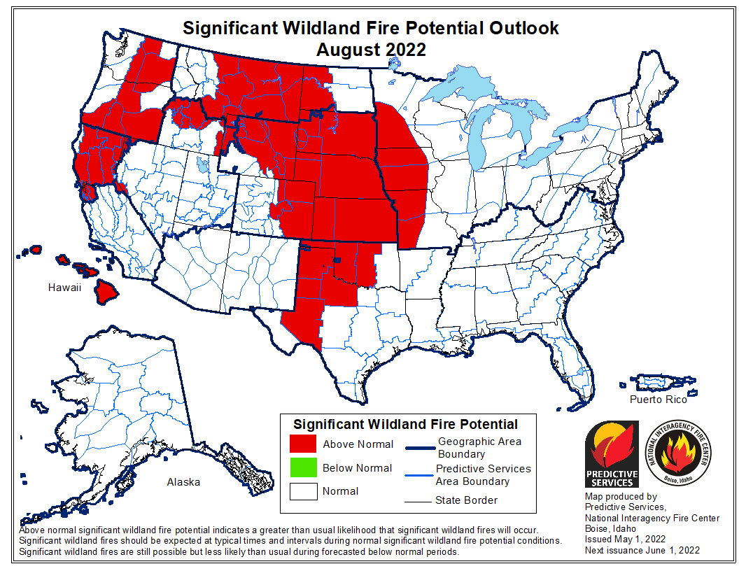 Wildfire Map Of The Usa