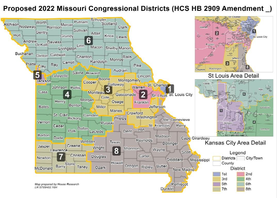 Missouri Congressional map passes Senate, ending redistricting battle