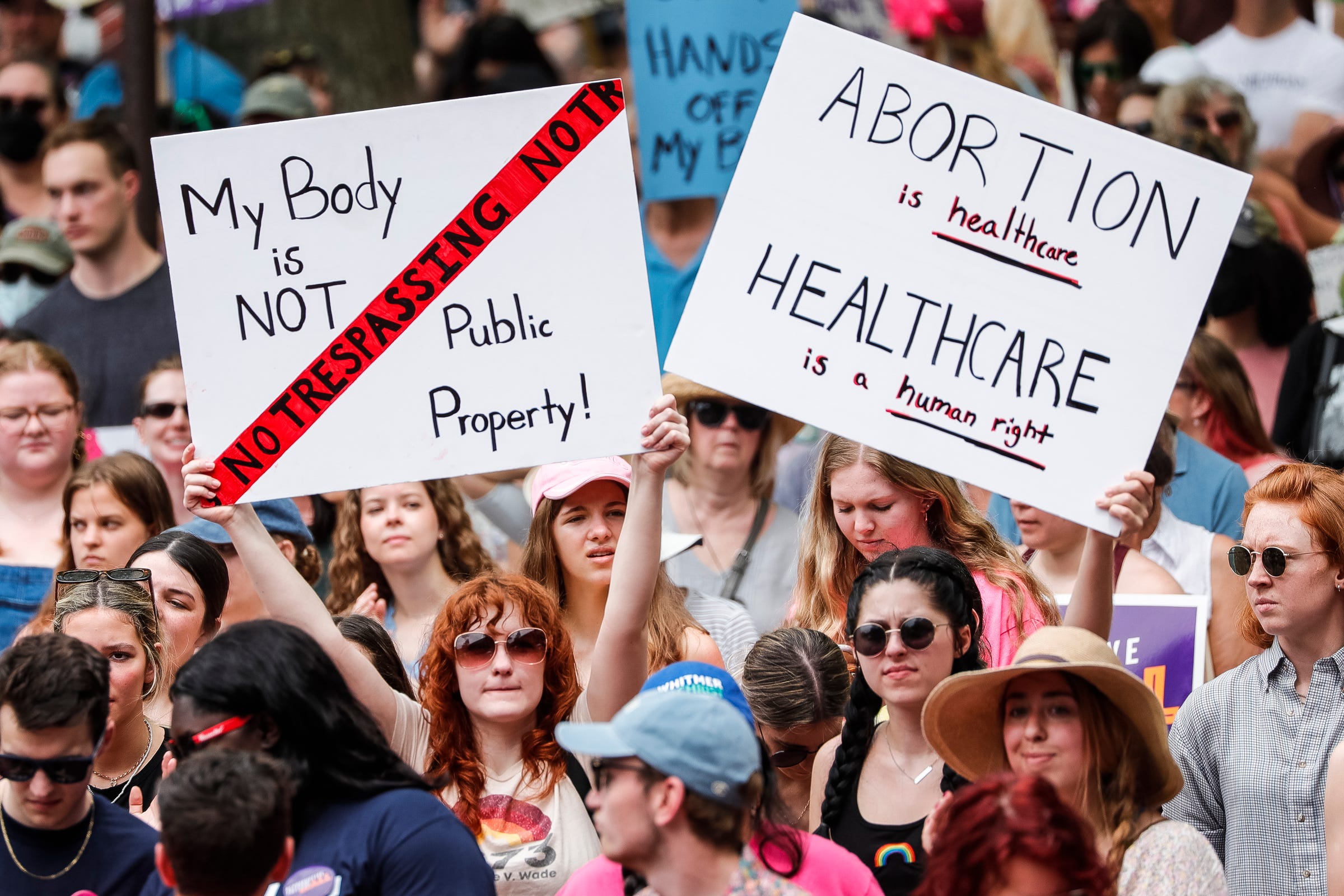 Ann Arbor, Michigan, rally for reproductive rights, in pictures ...