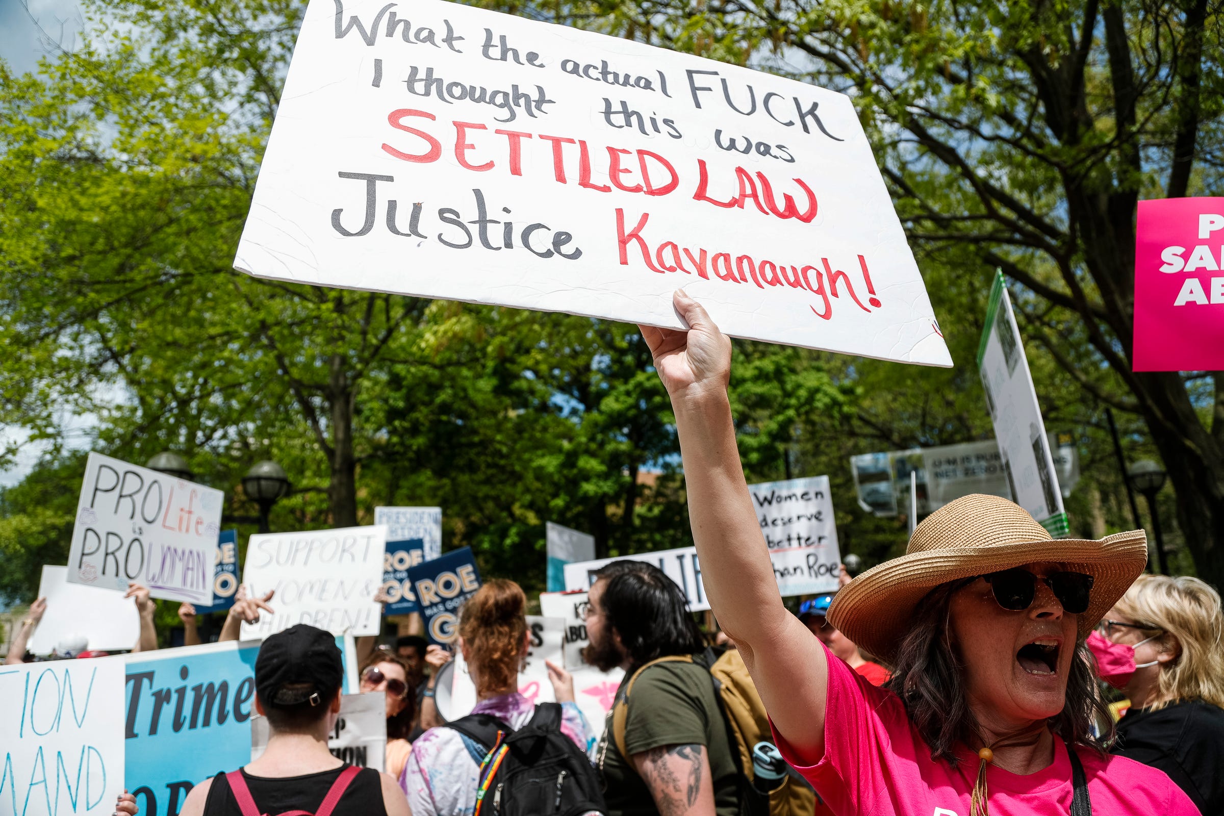 Ann Arbor, Michigan, rally for reproductive rights, in pictures ...