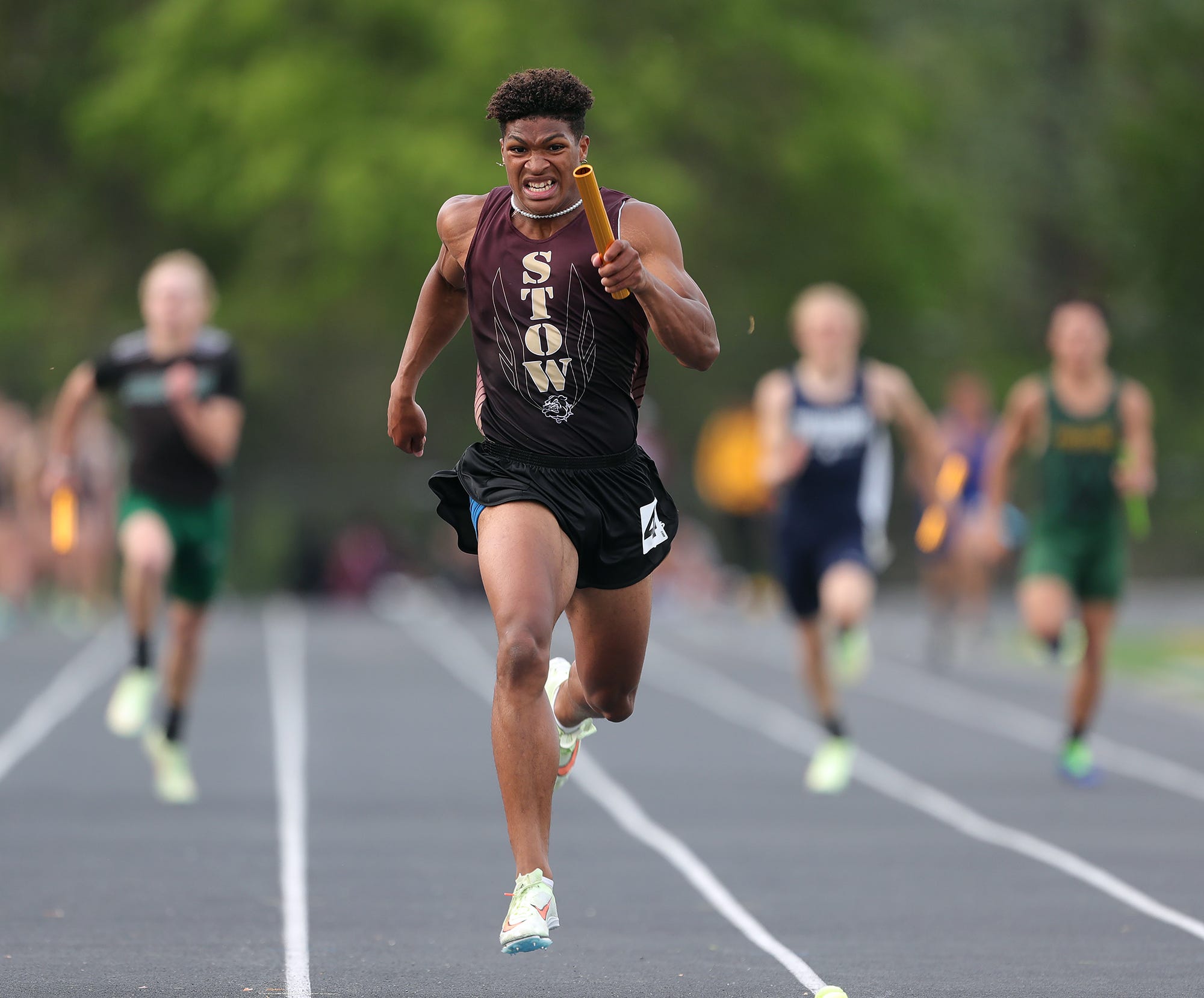 Stow senior Xavier Preston wins big in Division I district meet