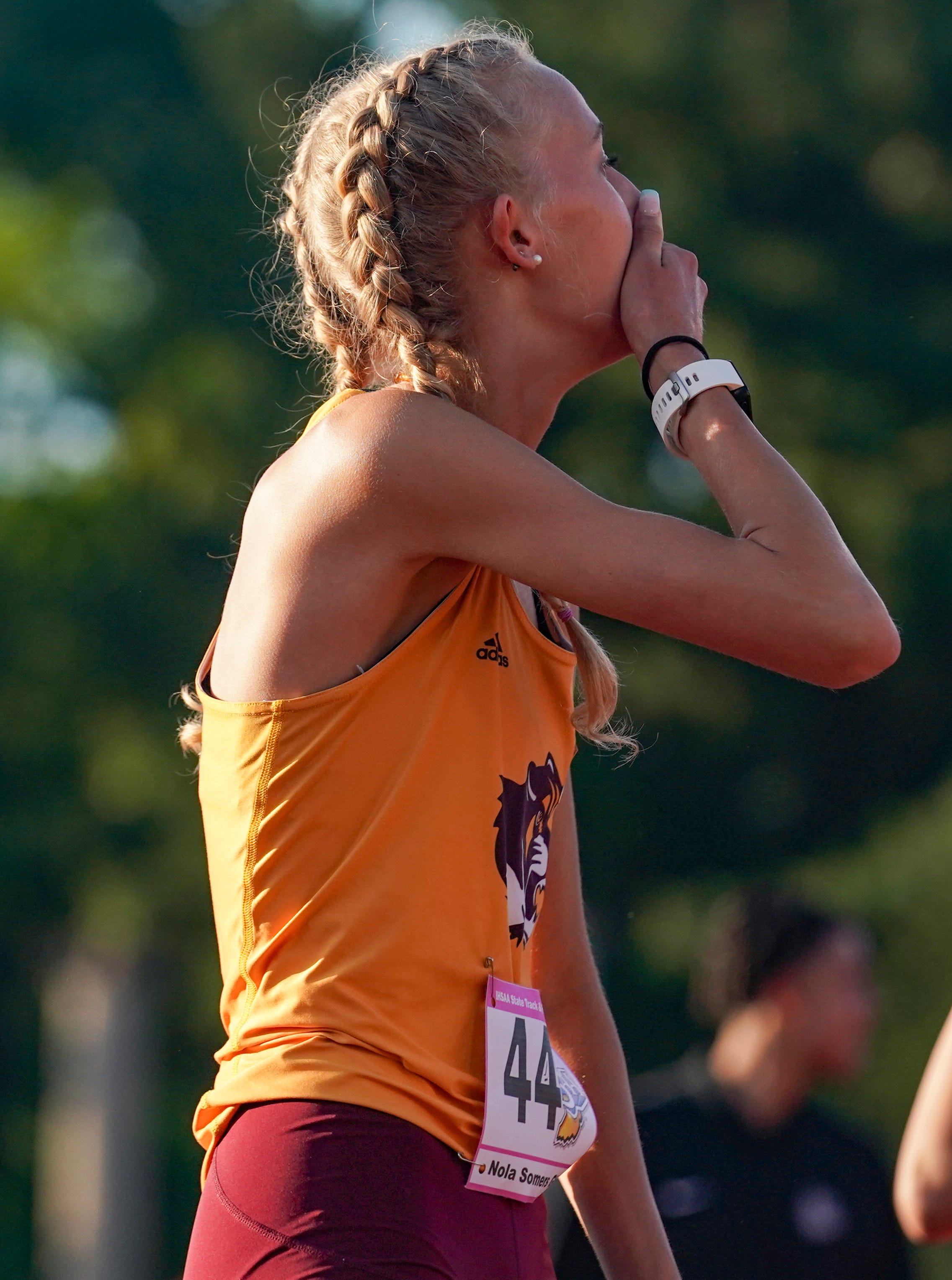 Double take: Bloomington North's Hadley Lucas makes history at state