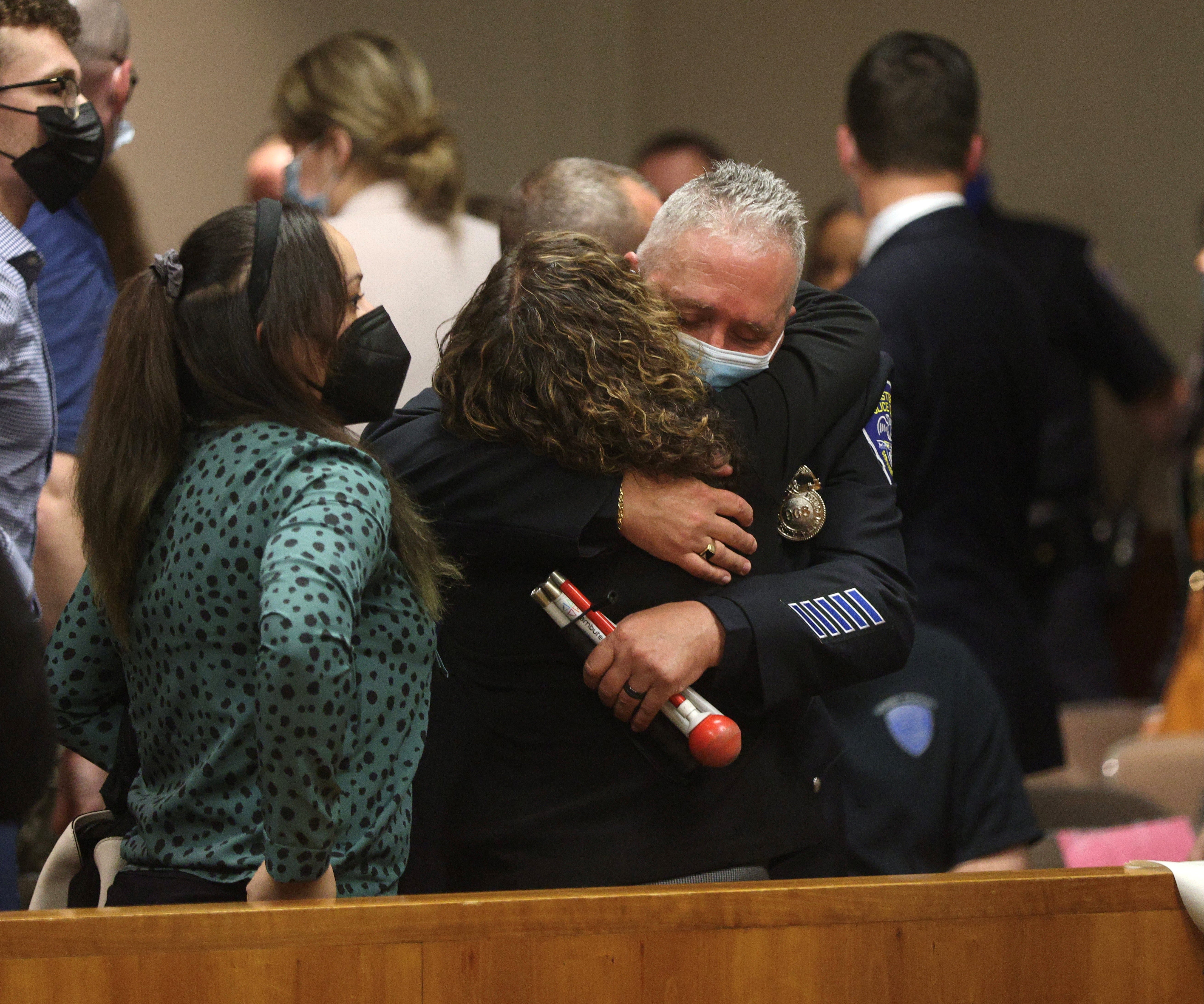 Denny Wright thanks officers after his attacker was sentenced