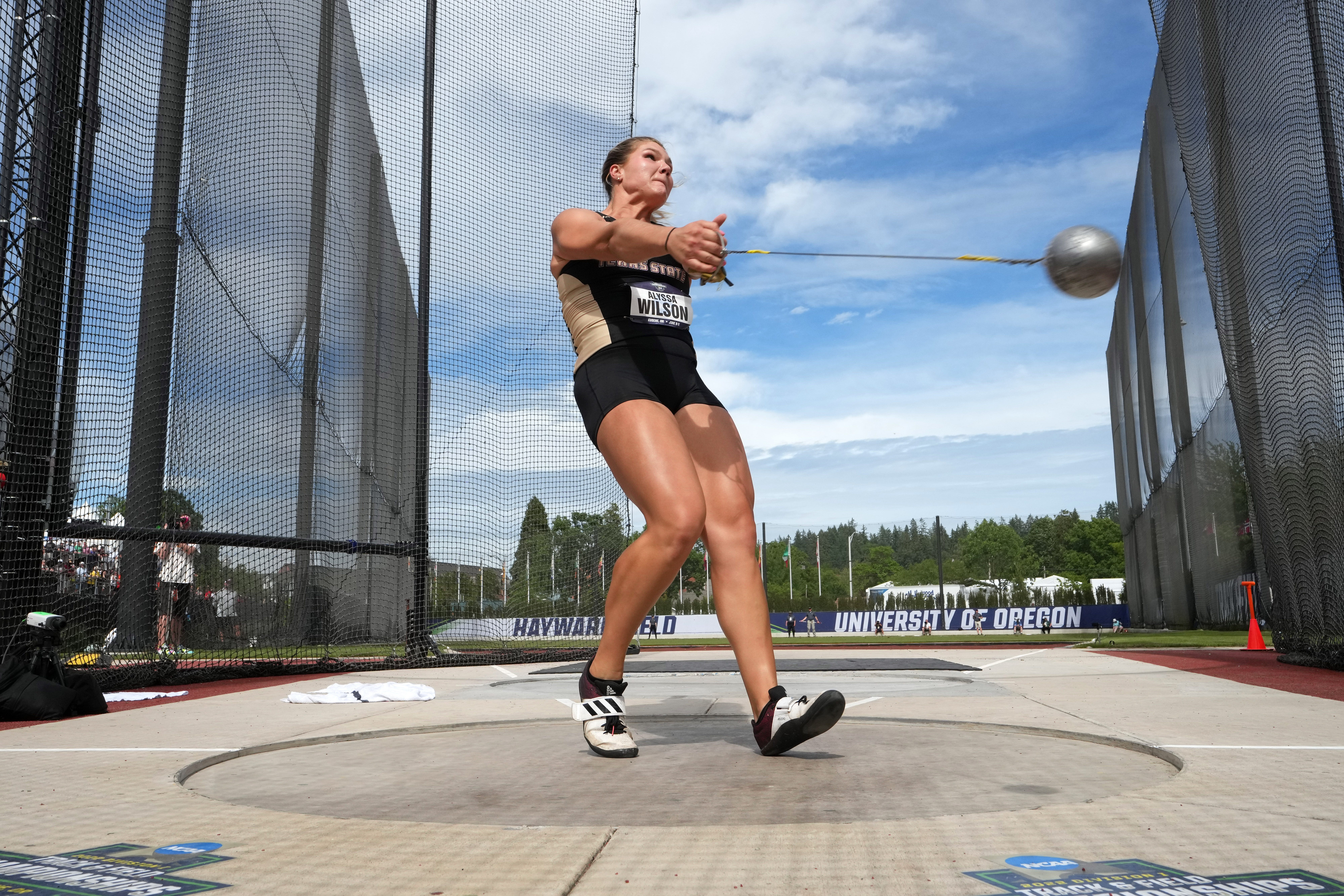 NCAA Track & Field championships: Alyssa Wilson 2d with historic throw