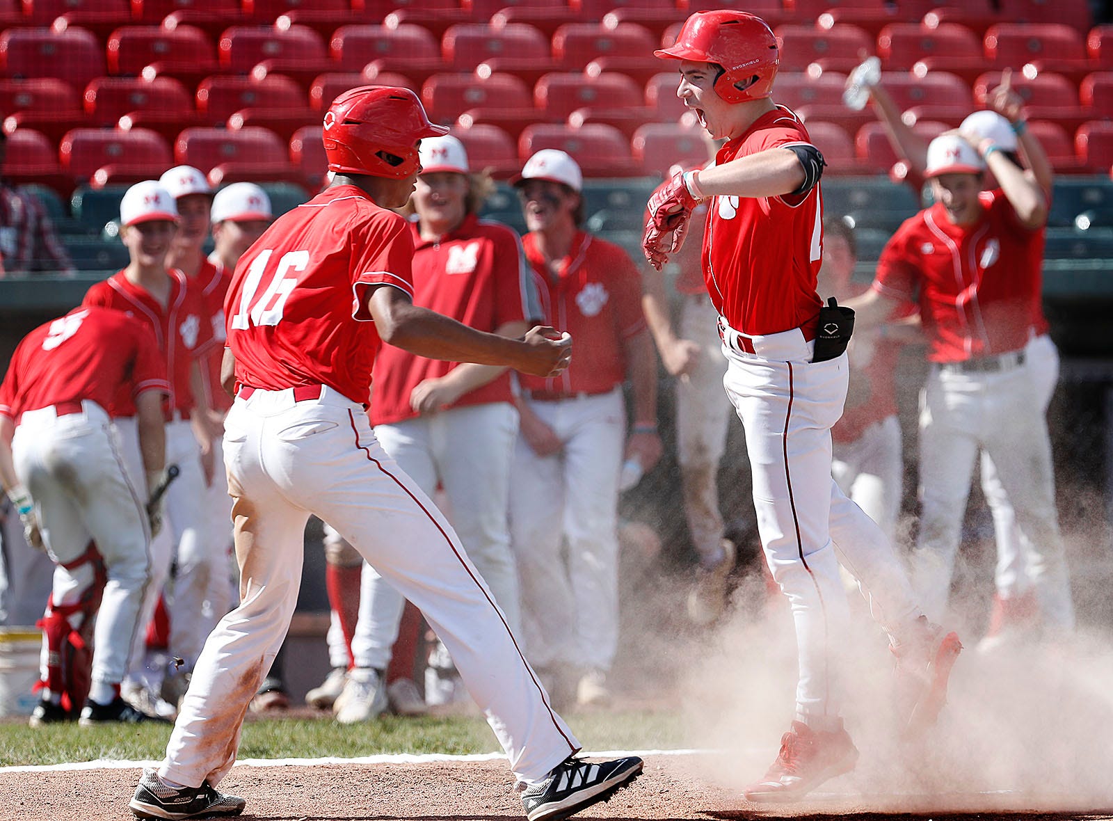 Milton baseball uses 9-run first inning to advance to D2 state final