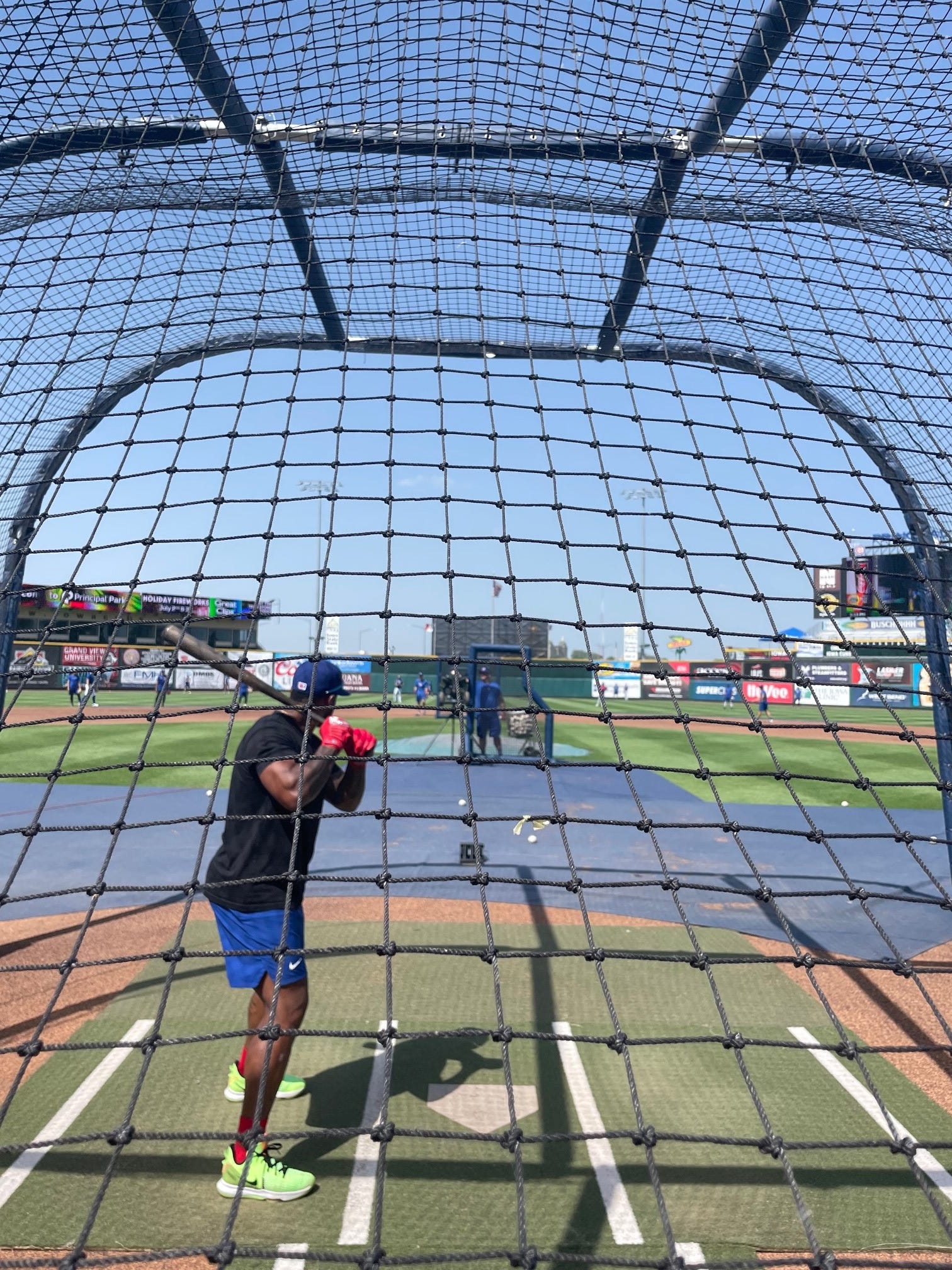 Iowa Cubs add batter's eye at Principal Park. It may help the hitting.