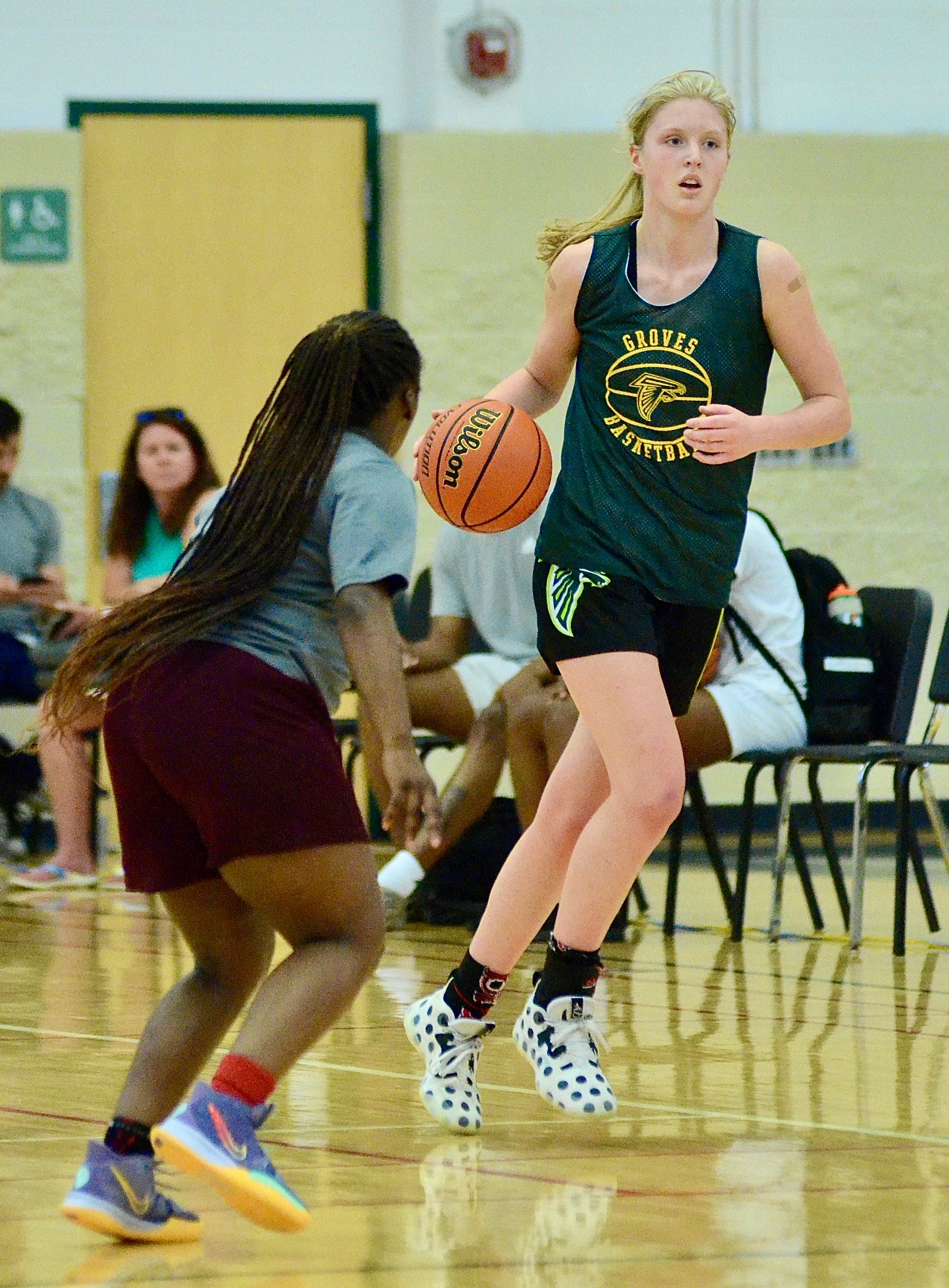 Birmingham Groves leading scorer Kaitlyn Sanders is back from mono