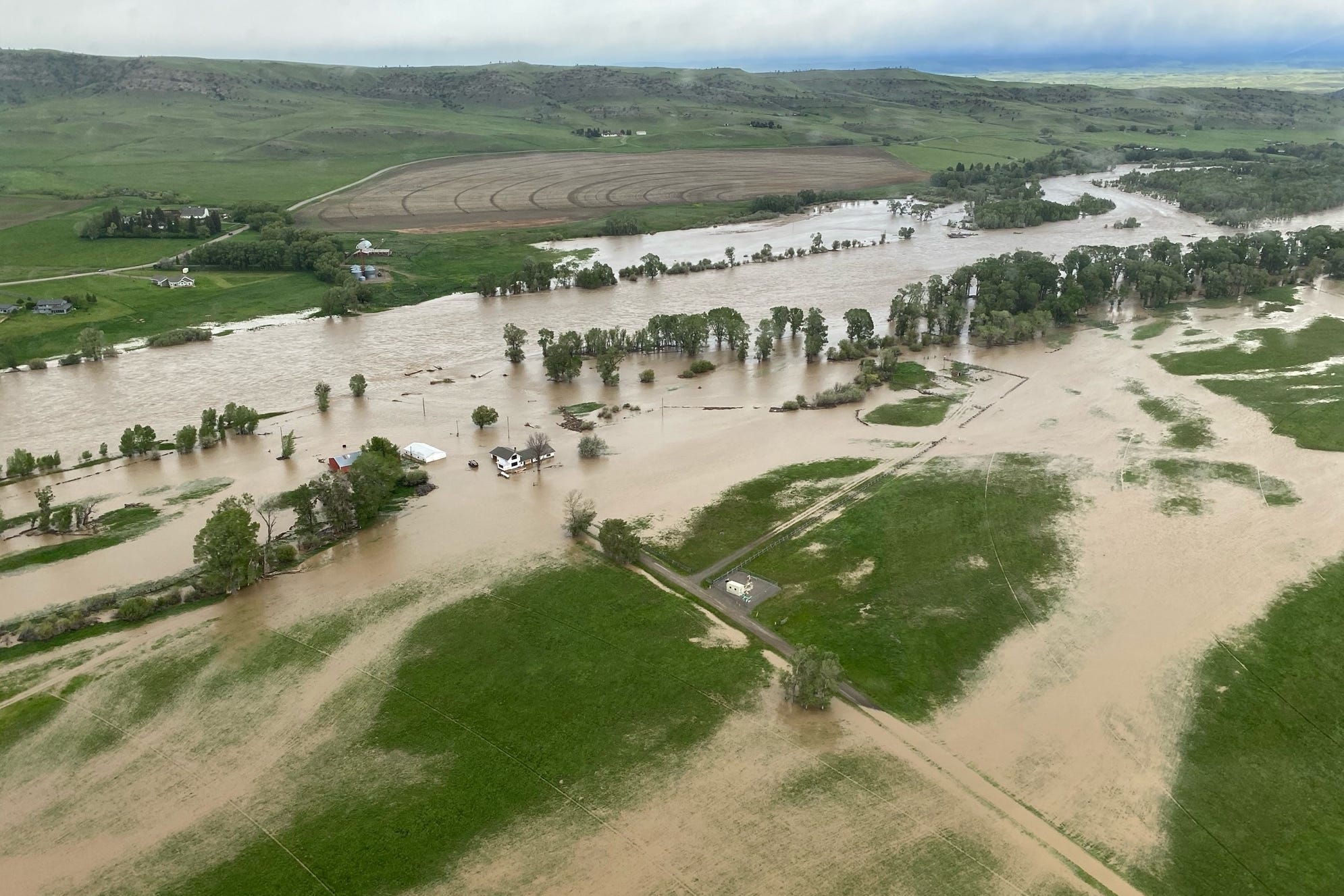 Yellowstone National Park closes entrances after 'unprecedented' rain