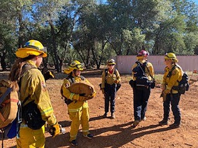 Teen girls learn firefighting from Cal Fire at Camp Cinder