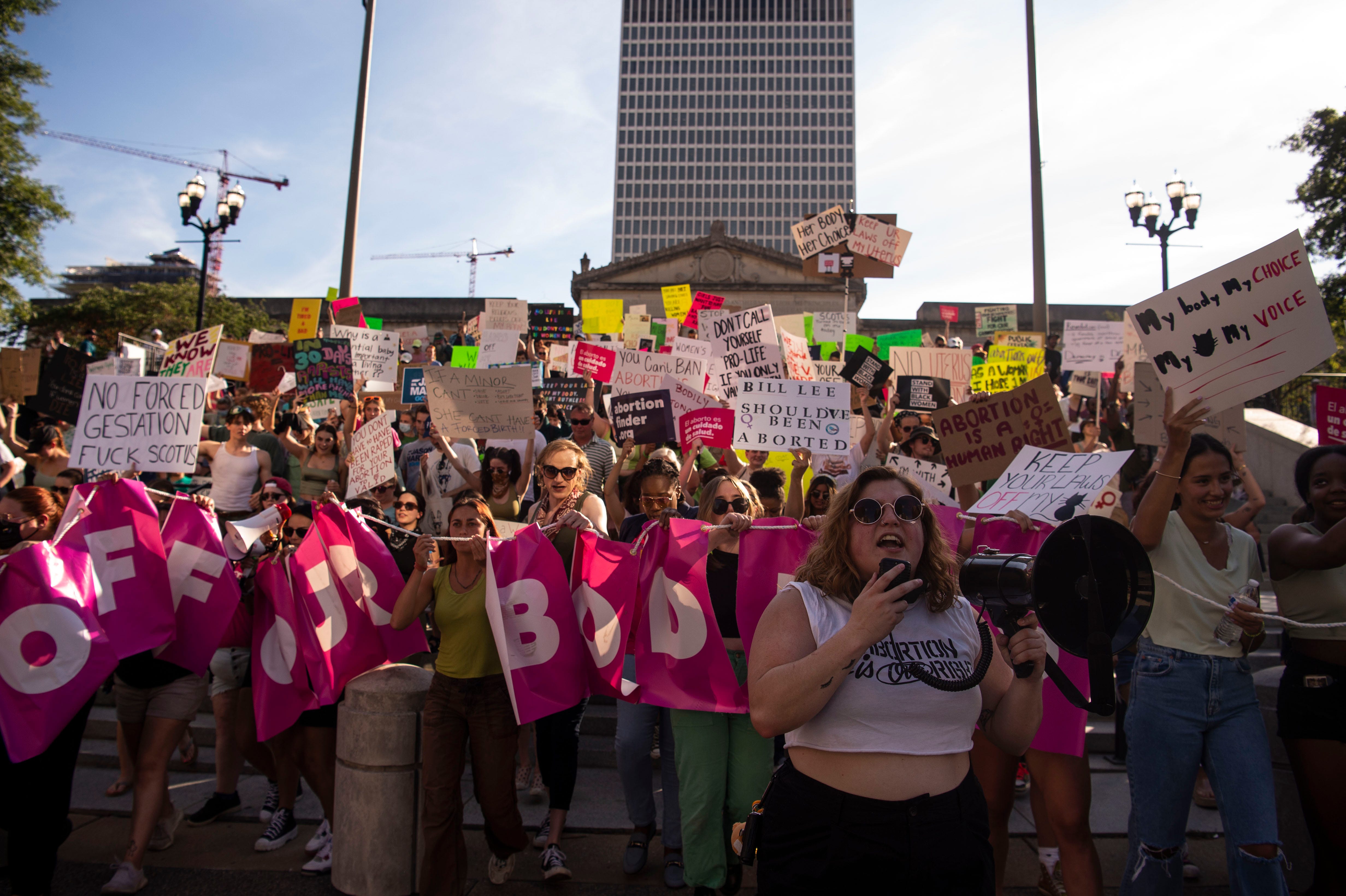 Tennessee abortion protests after Supreme Court overturns Roe v. Wade