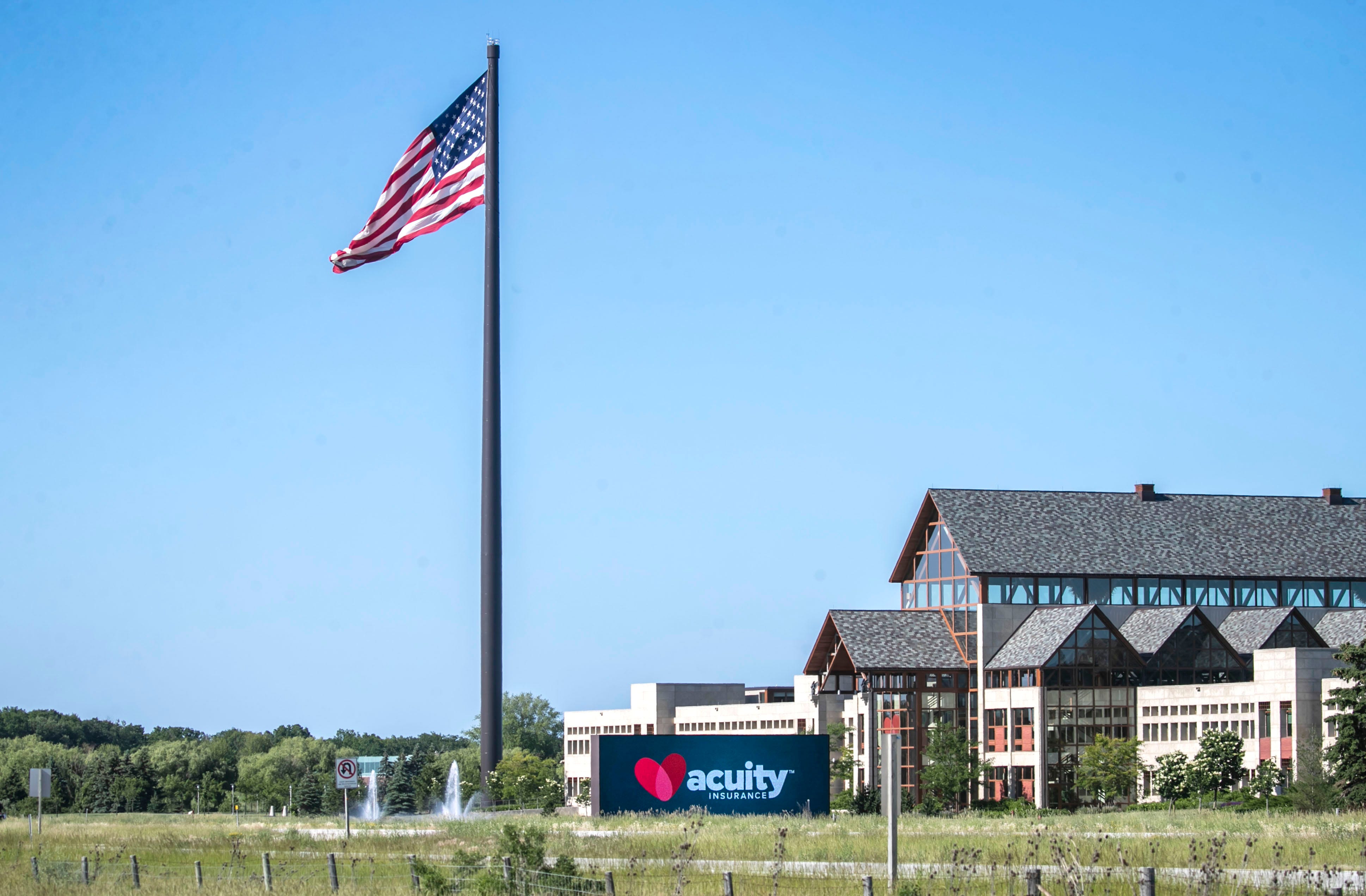 Sheboygan Acuity flag to be beat as world's tallest by Maine flagpole