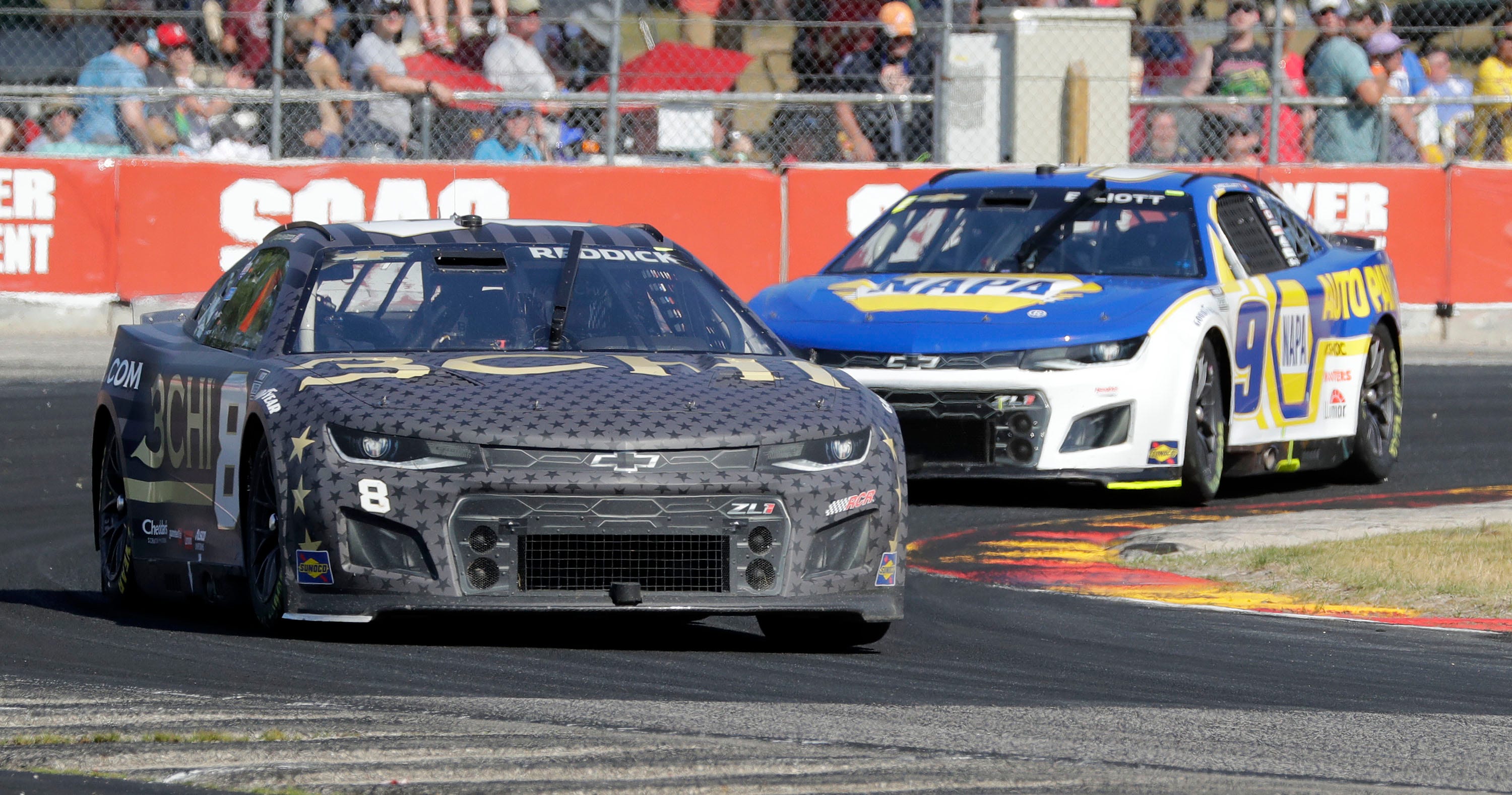 Chase Elliott has a warning, Reddick pops cherry, Martin Truex gets testy