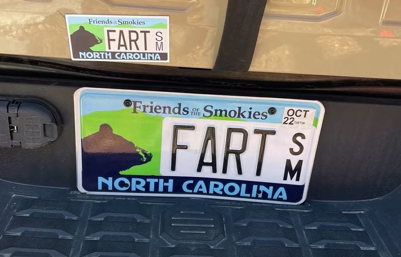 North Carolina DMV sets limits on personalized license plates