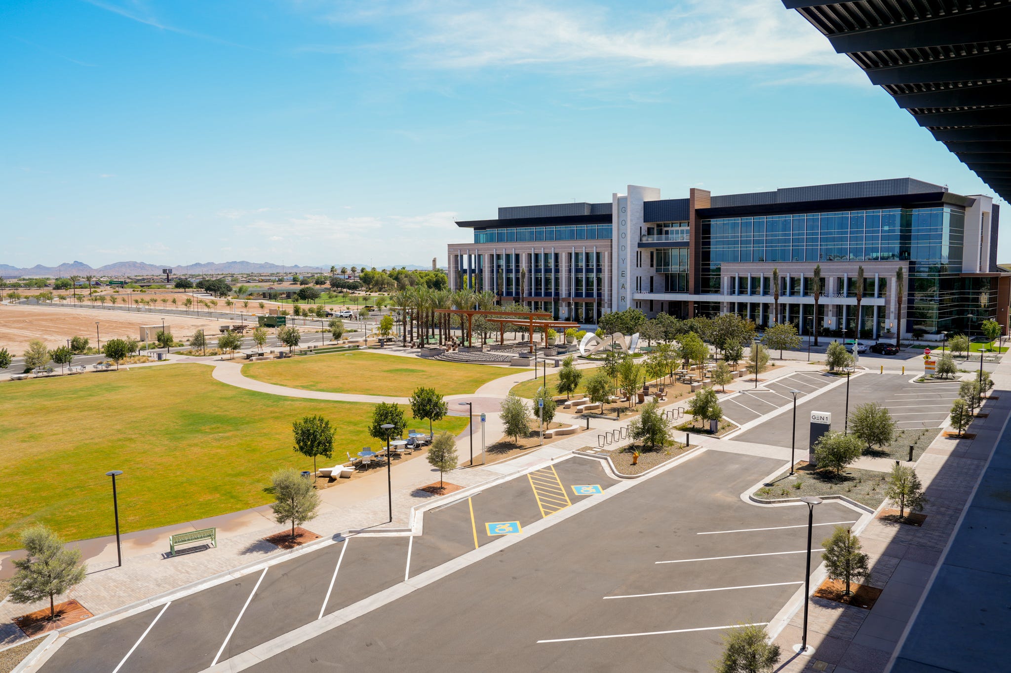 Goodyear Civic Square is opening with new City Hall, library and park