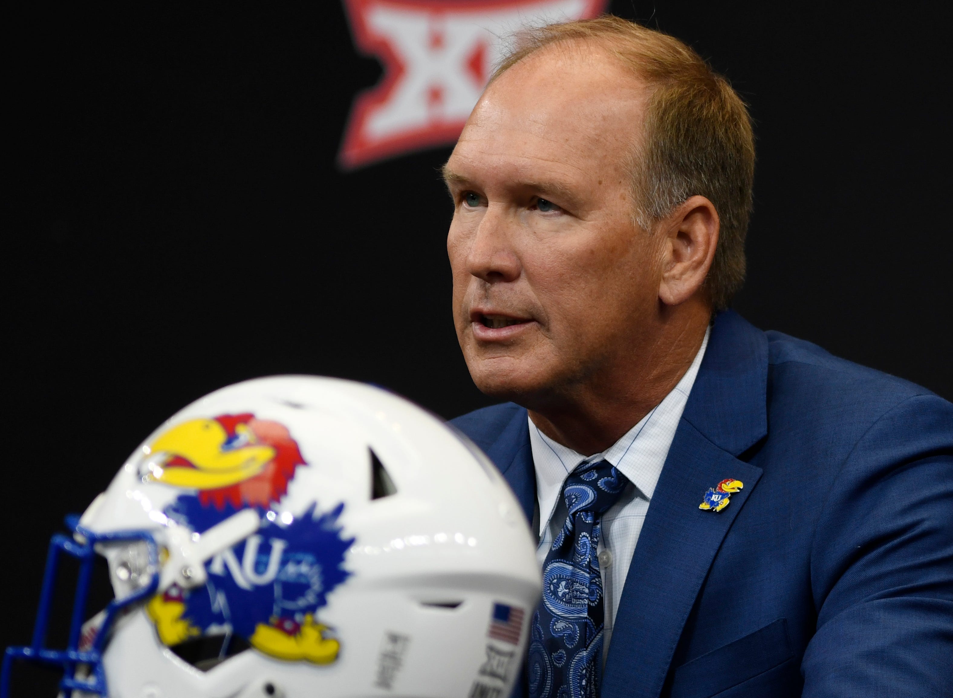 KU football's Lance Leipold, players talk conference realignment, NIL