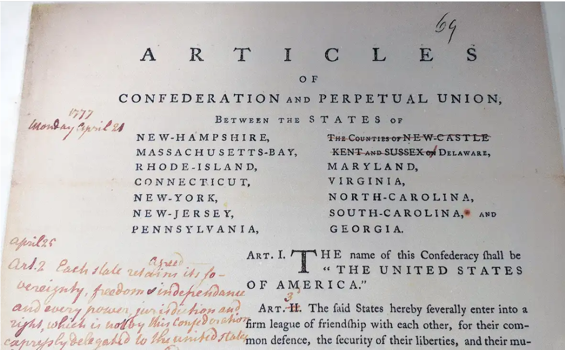 Articles of Confederation crafters sentenced 1st constitution to short life
