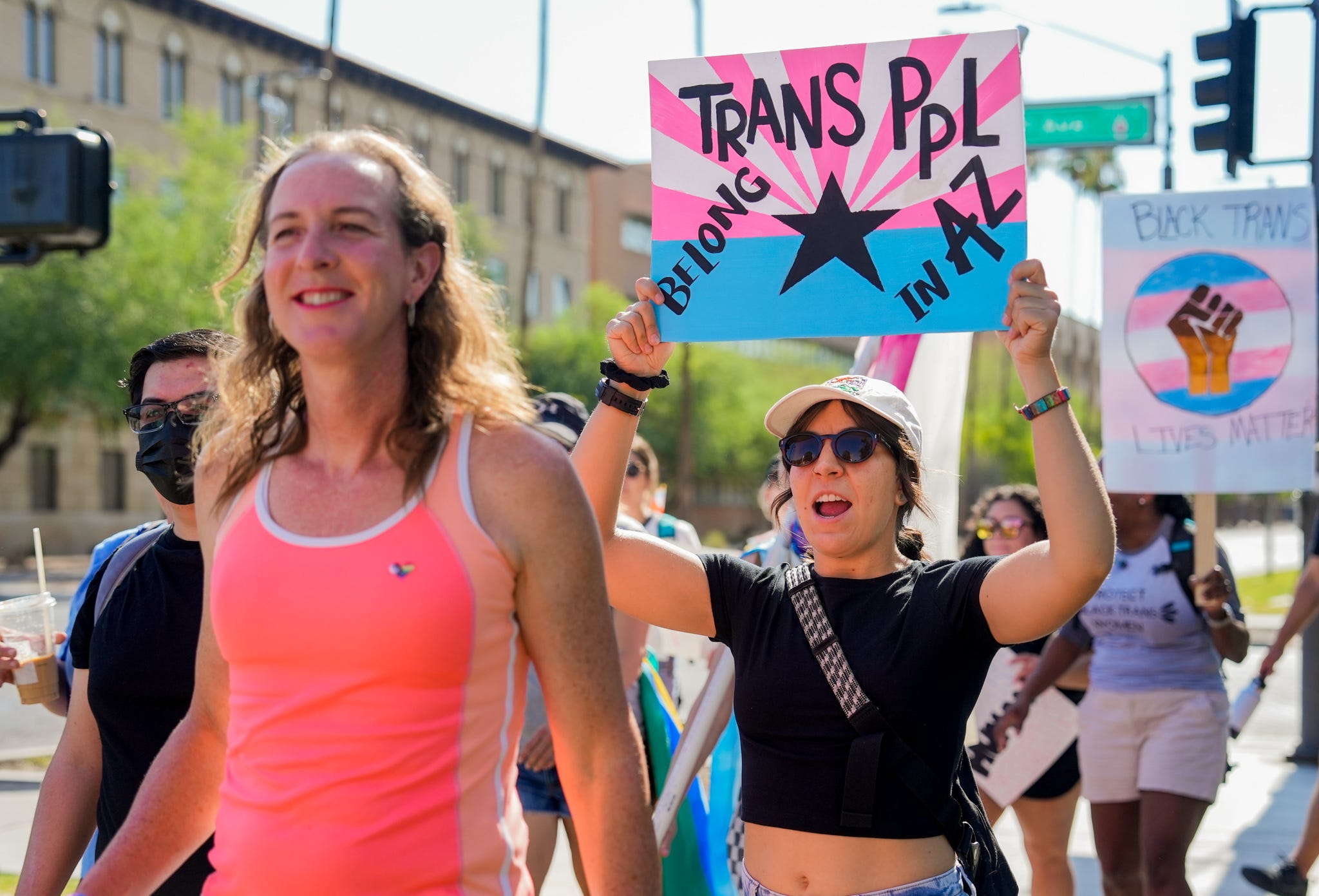 Transgender community in Phoenix marches to protect their rights