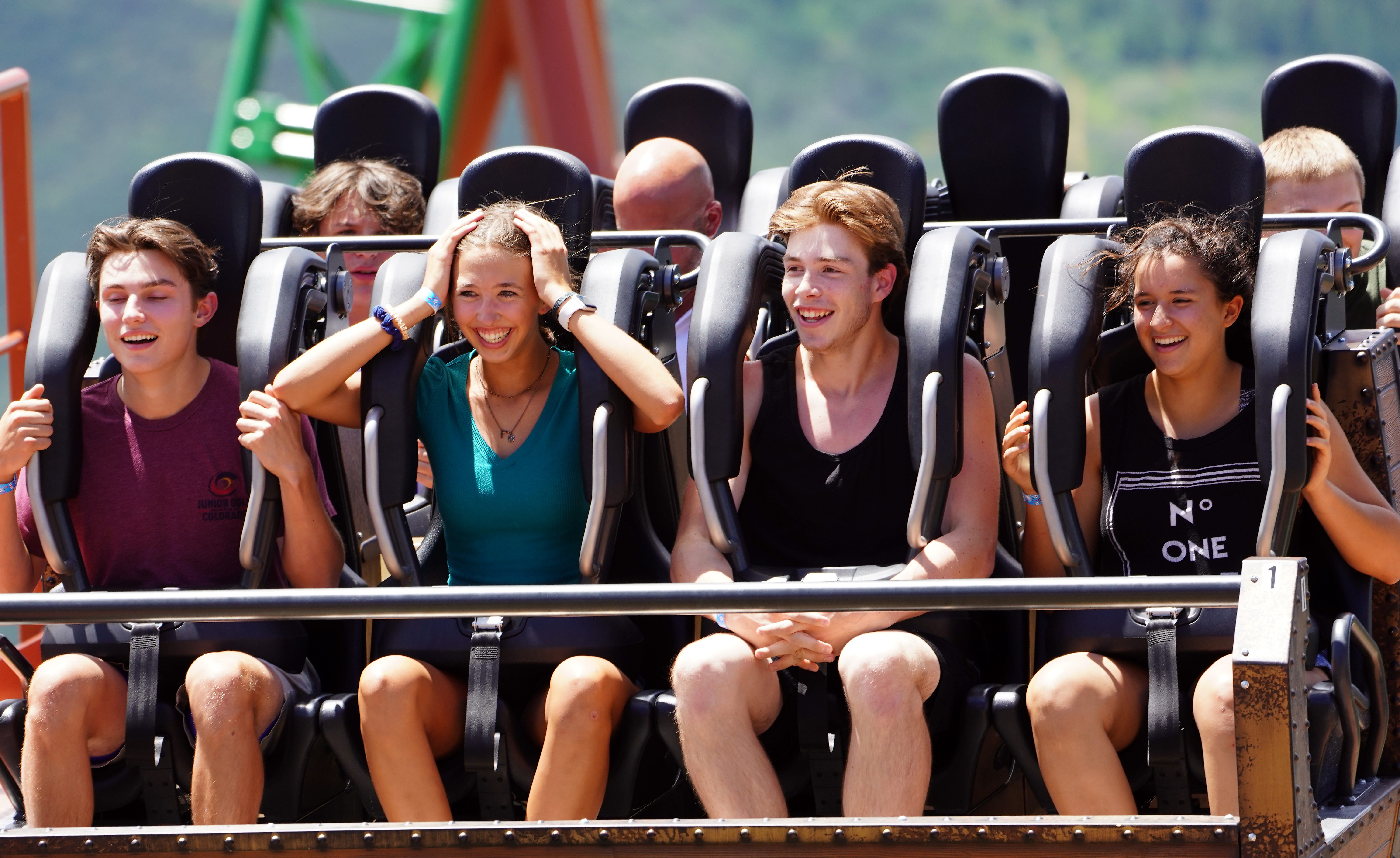 New Colorado cliffside roller coaster hits 56 mph at Glenwood Caverns