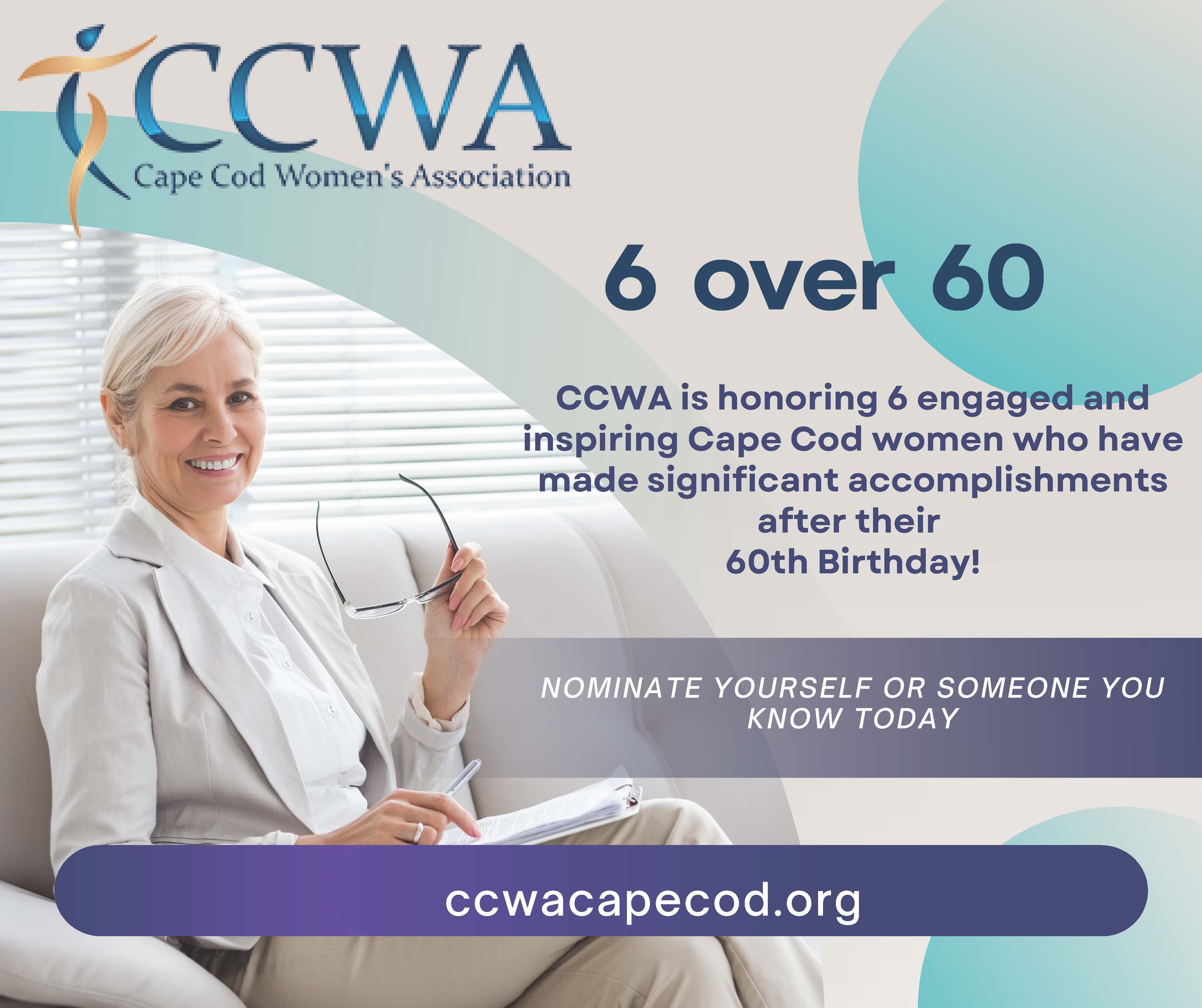 Cape Cod & Islands women: Nominations sought for new '6 over 60' award