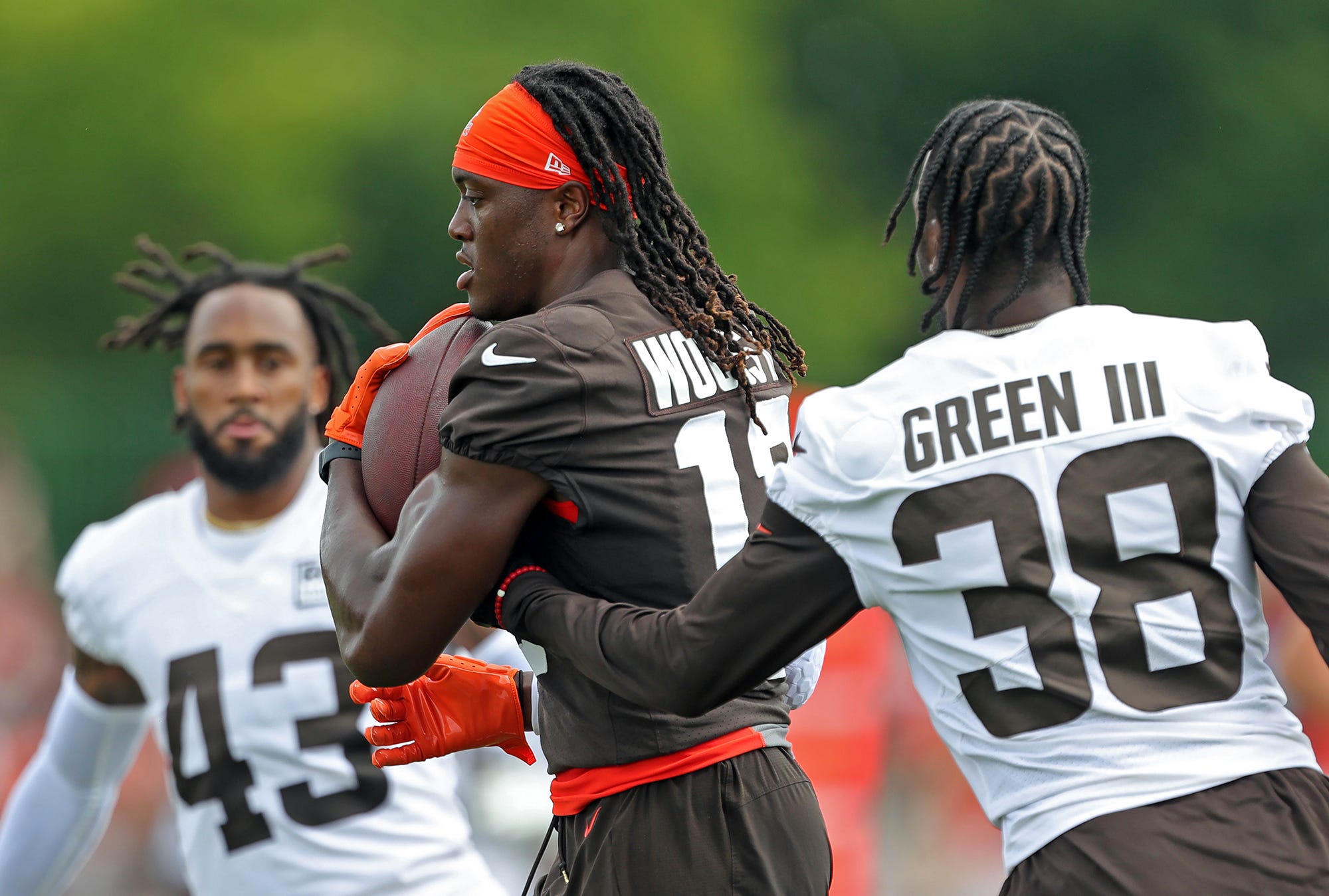 Browns' Michael Woods II confident in roster spot despite injury