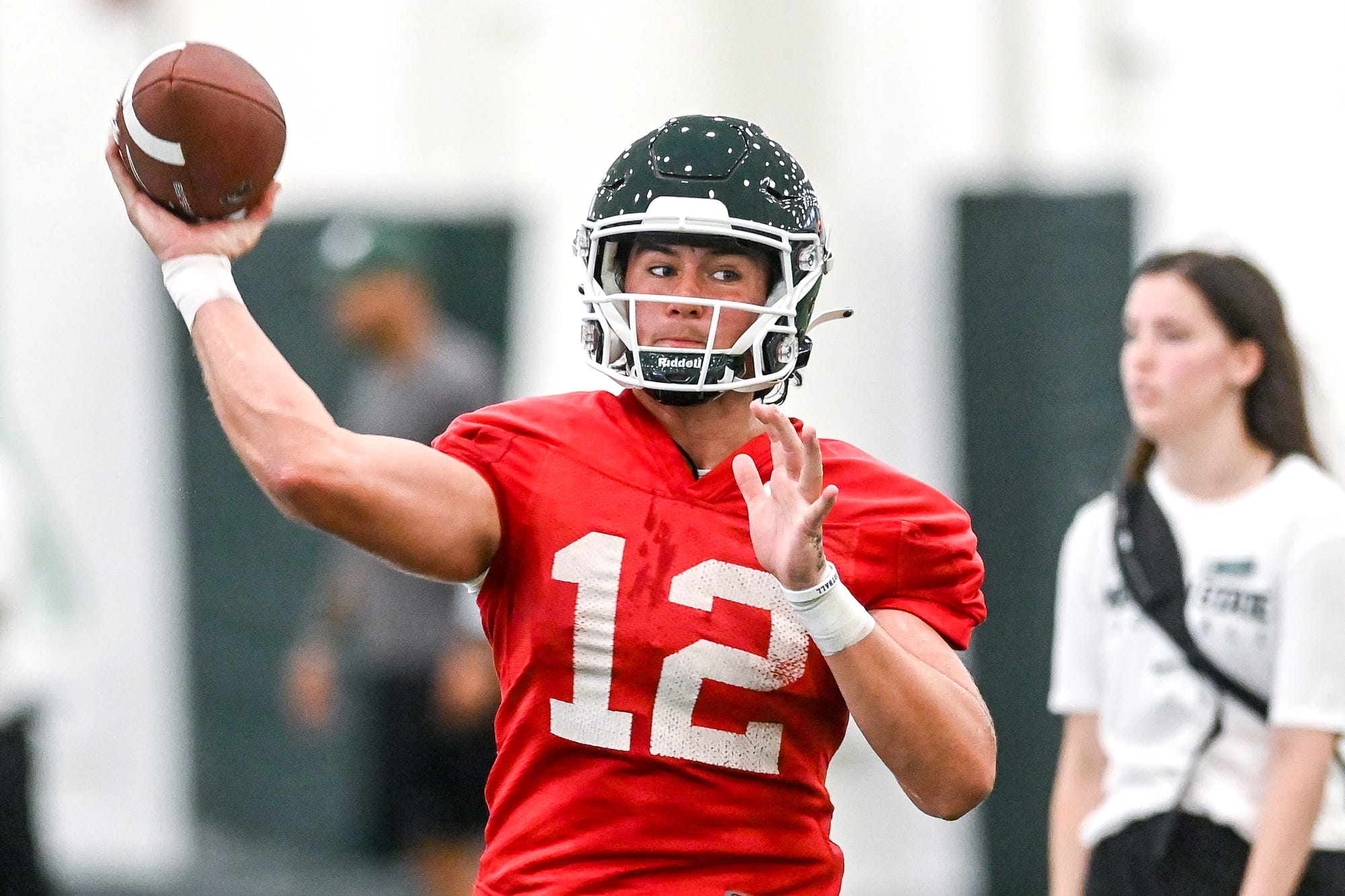 Michigan State football: Debating QB battle at spring ball midpoint