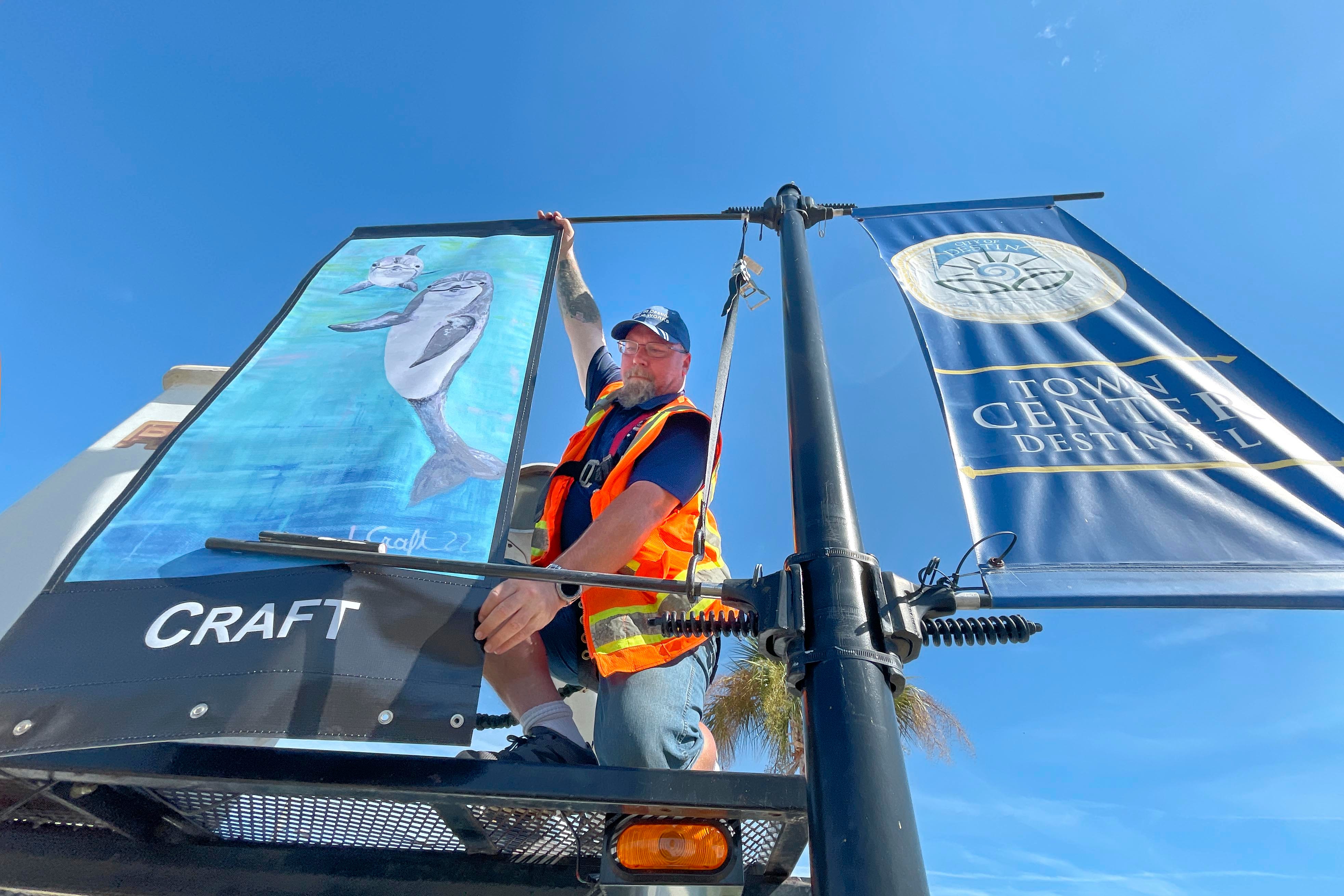 Destin Banner Art Project displays new banners on Main Street