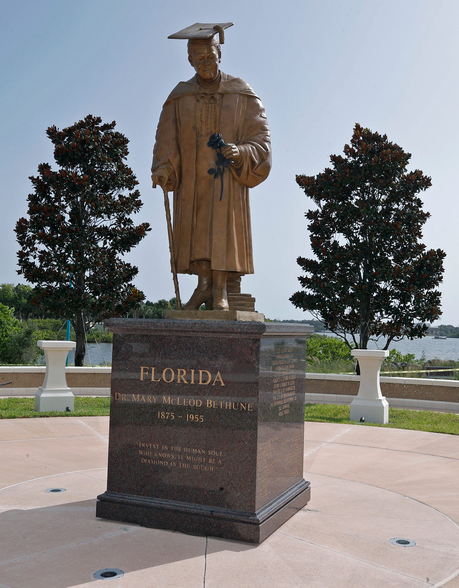 A new Mary McLeod Bethune statue now stands on Daytona's riverfront