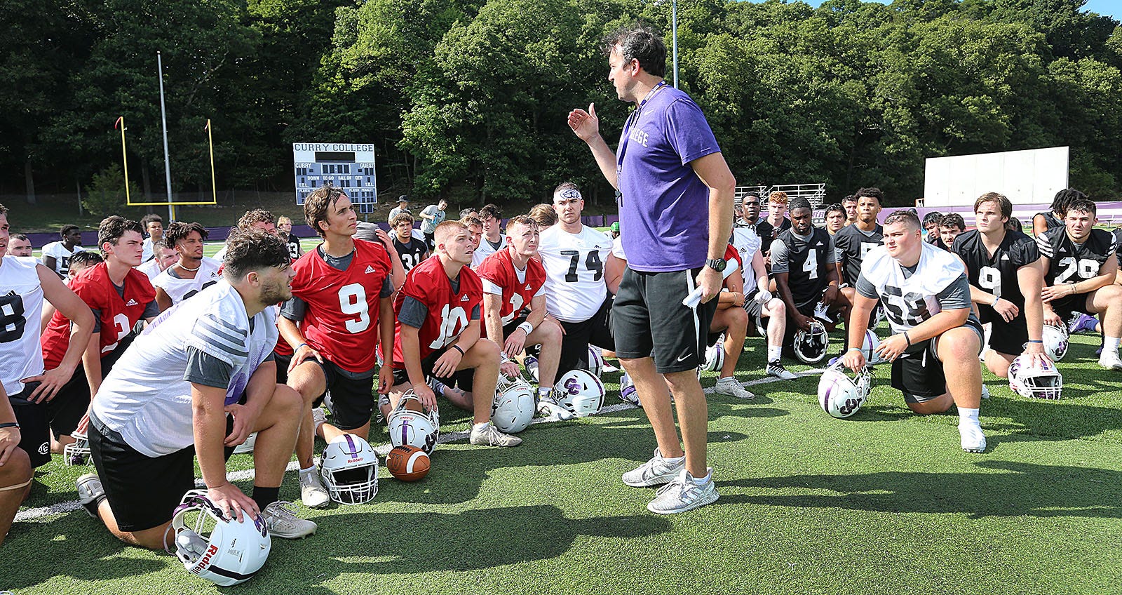 Curry College football feeling energized by new coach