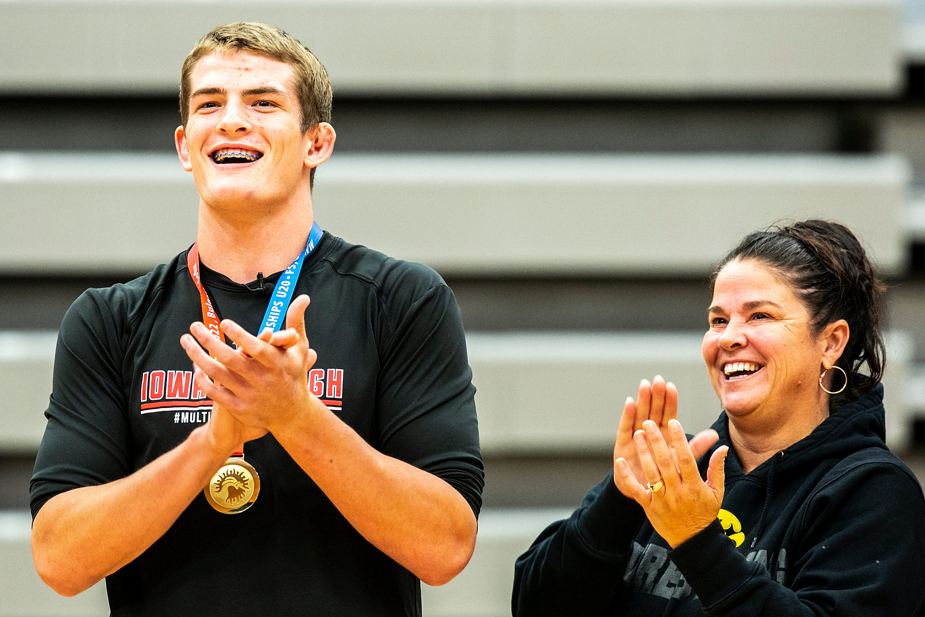 Wrestling and football star Ben Kueter may be an all-time Iowa best