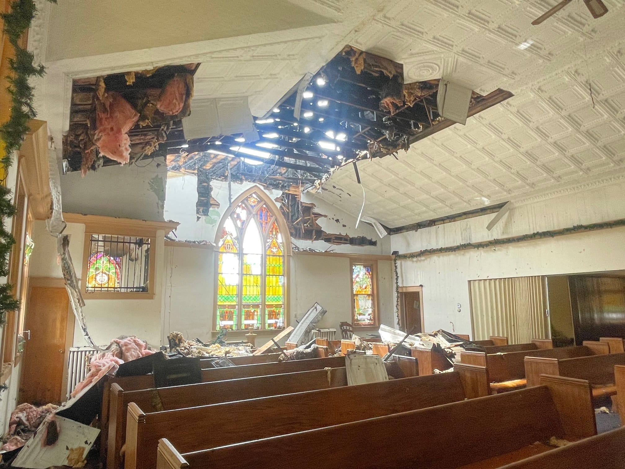 Windber Church of the Nazarene congregation reacts to church fire