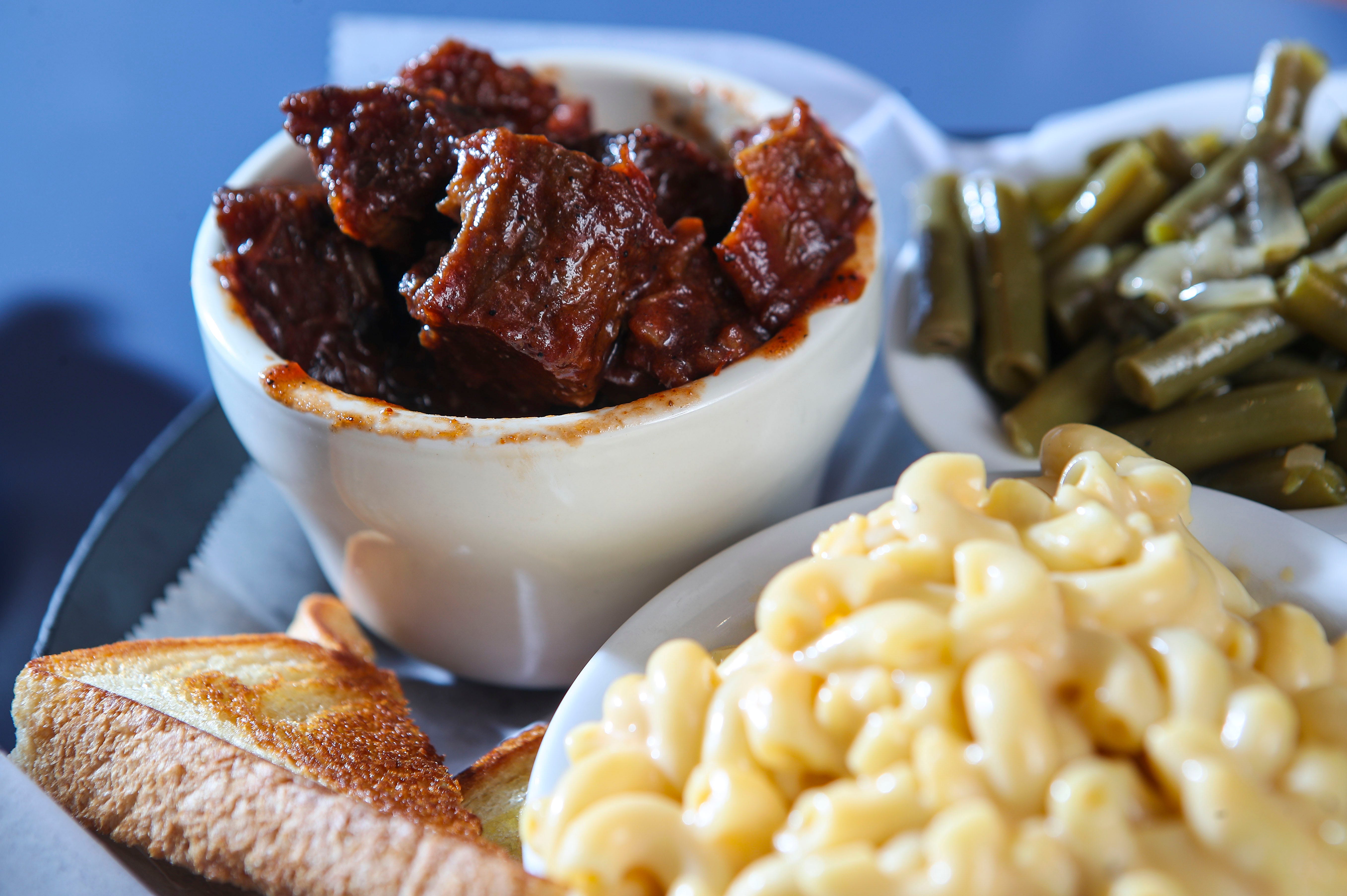 Burnt ends are popular at Momma's Mustard, Pickles & BBQ in Louisivlle
