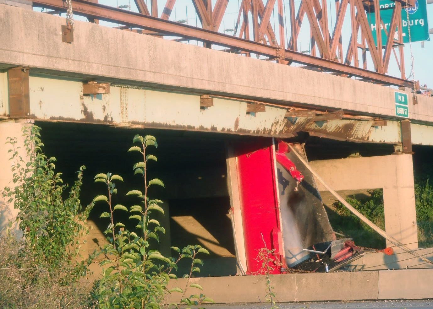 Interstate 83 reopens after Queen Street overpass was struck