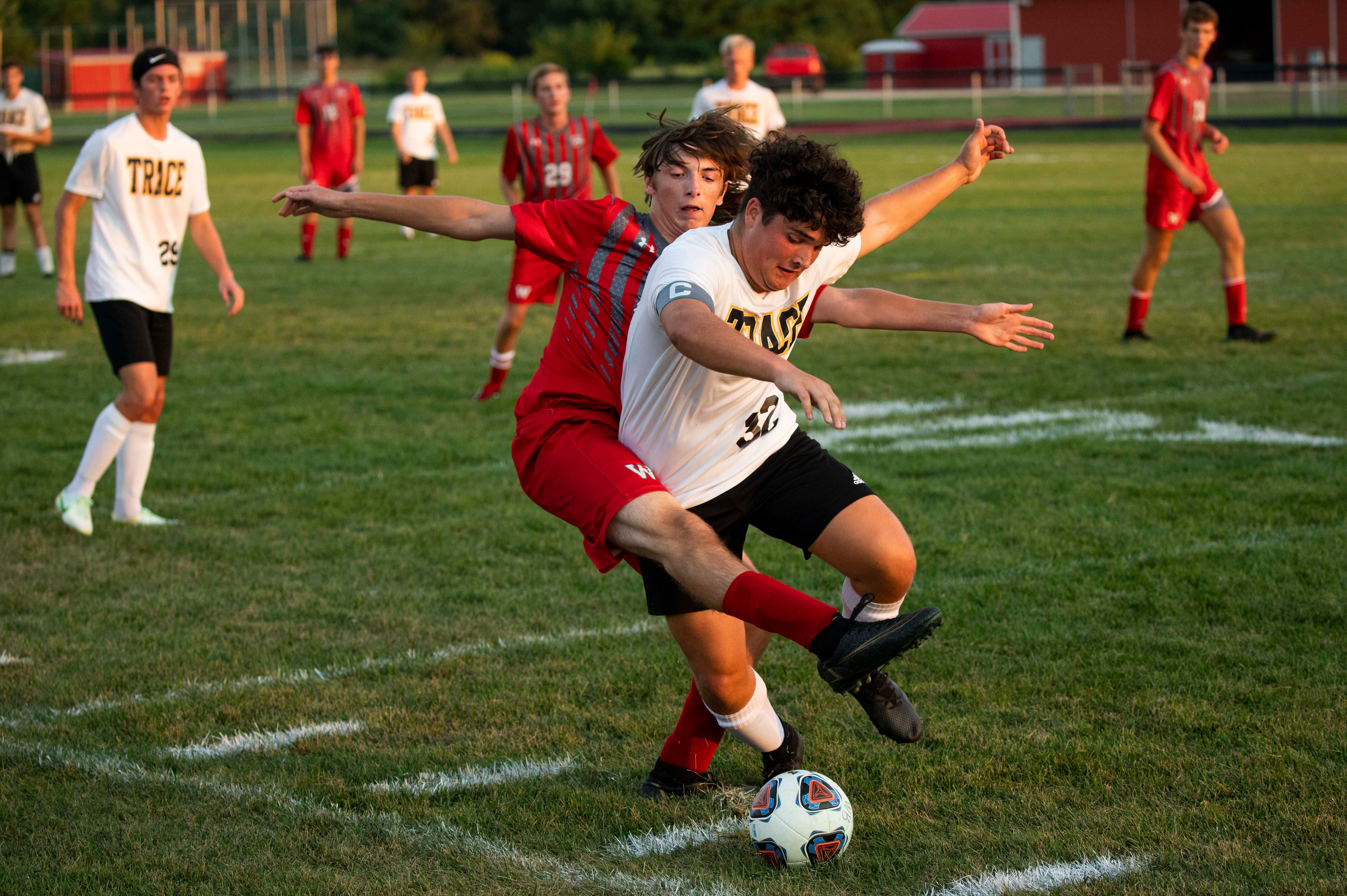 Westfall Mustangs boys soccer tie home opener with Miami Trace