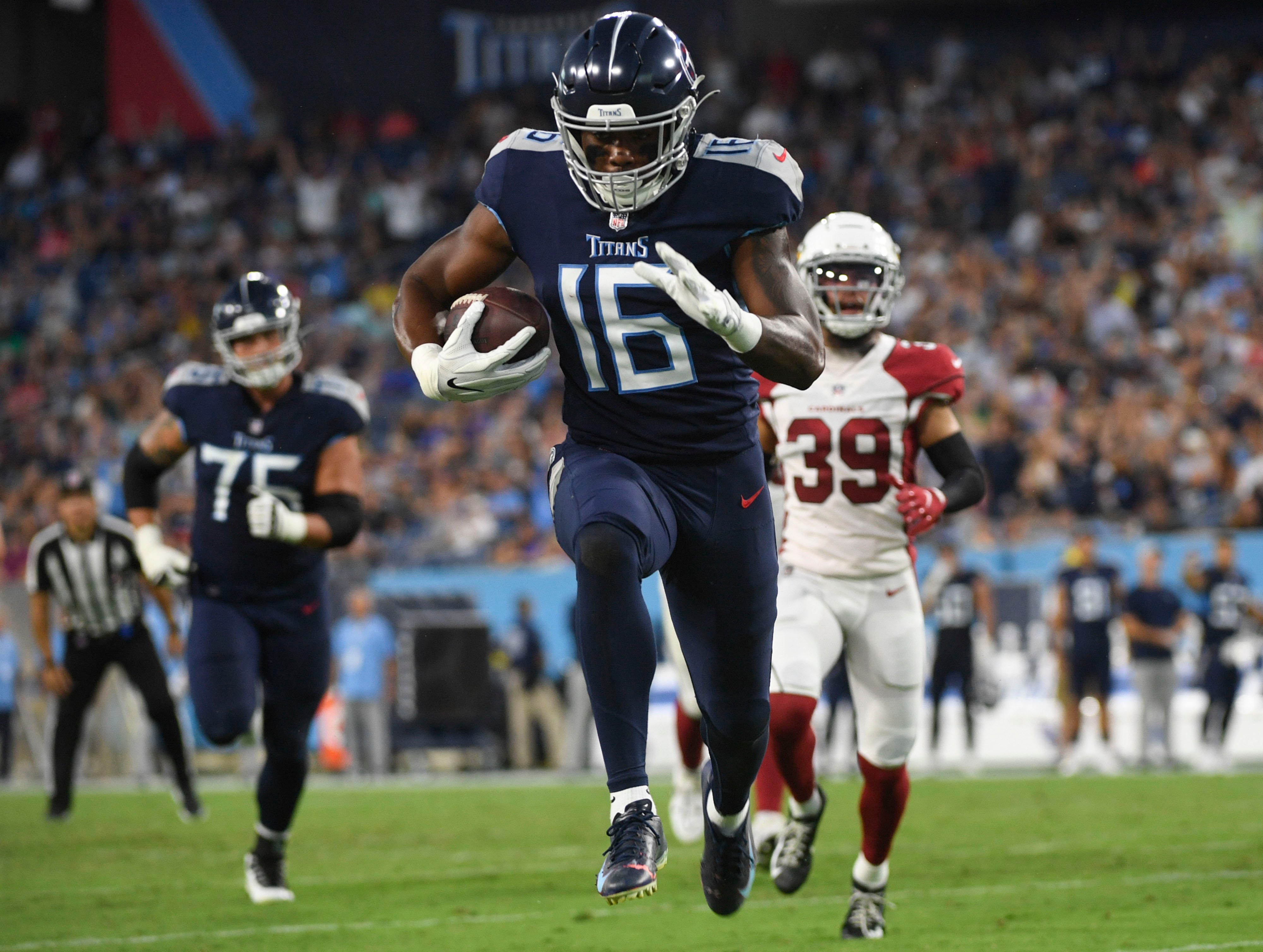 See Treylon Burks 1st Tennessee Titans TD from Malik Willis vs Arizona