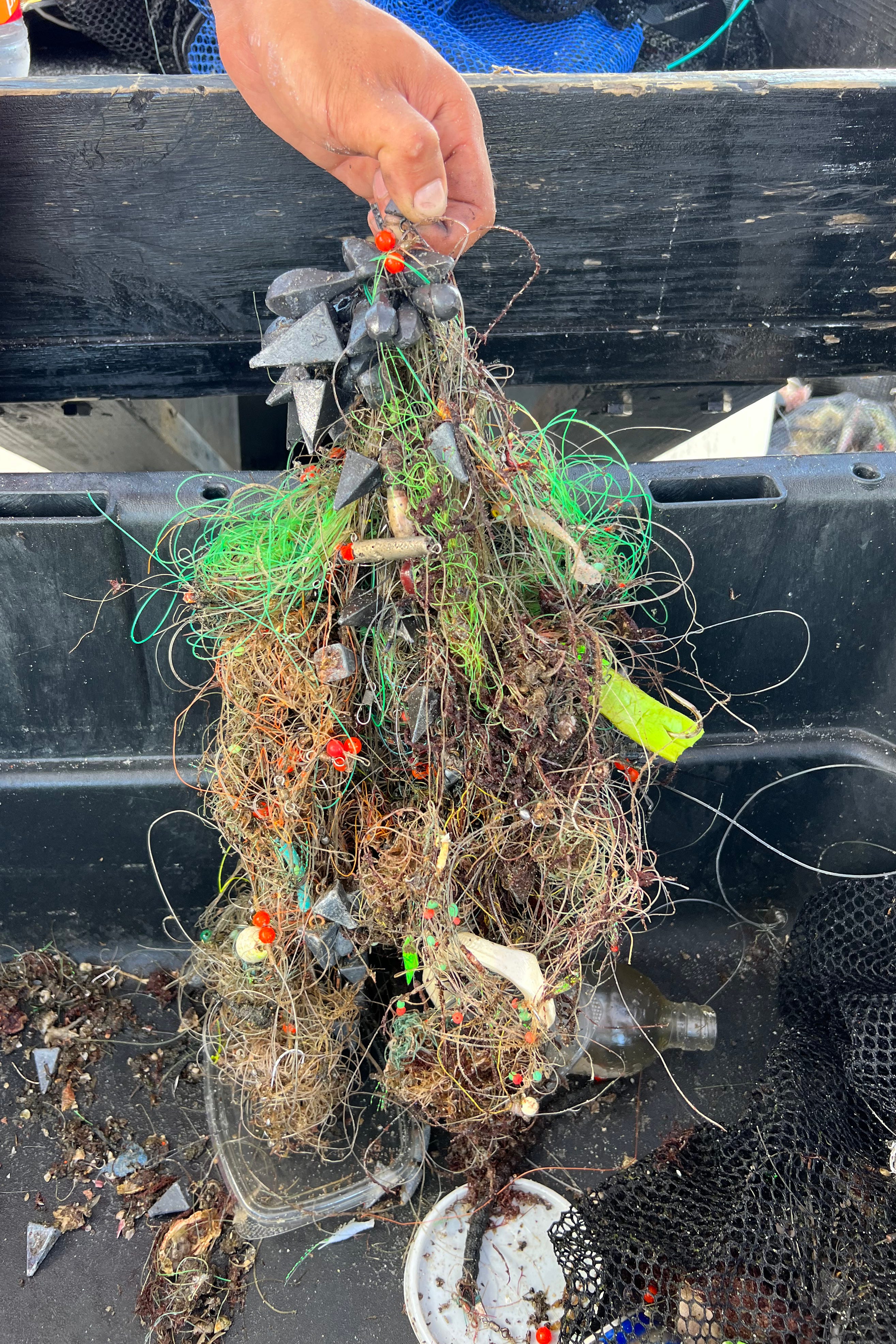 Okaloosa Island Pier: Scuba divers clean up fishing tackle, trash