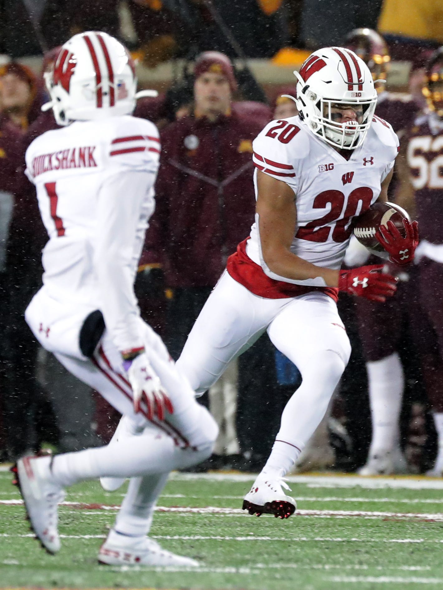 Wisconsin likes Isaac Guerendo's explosive speed as kickoff return man
