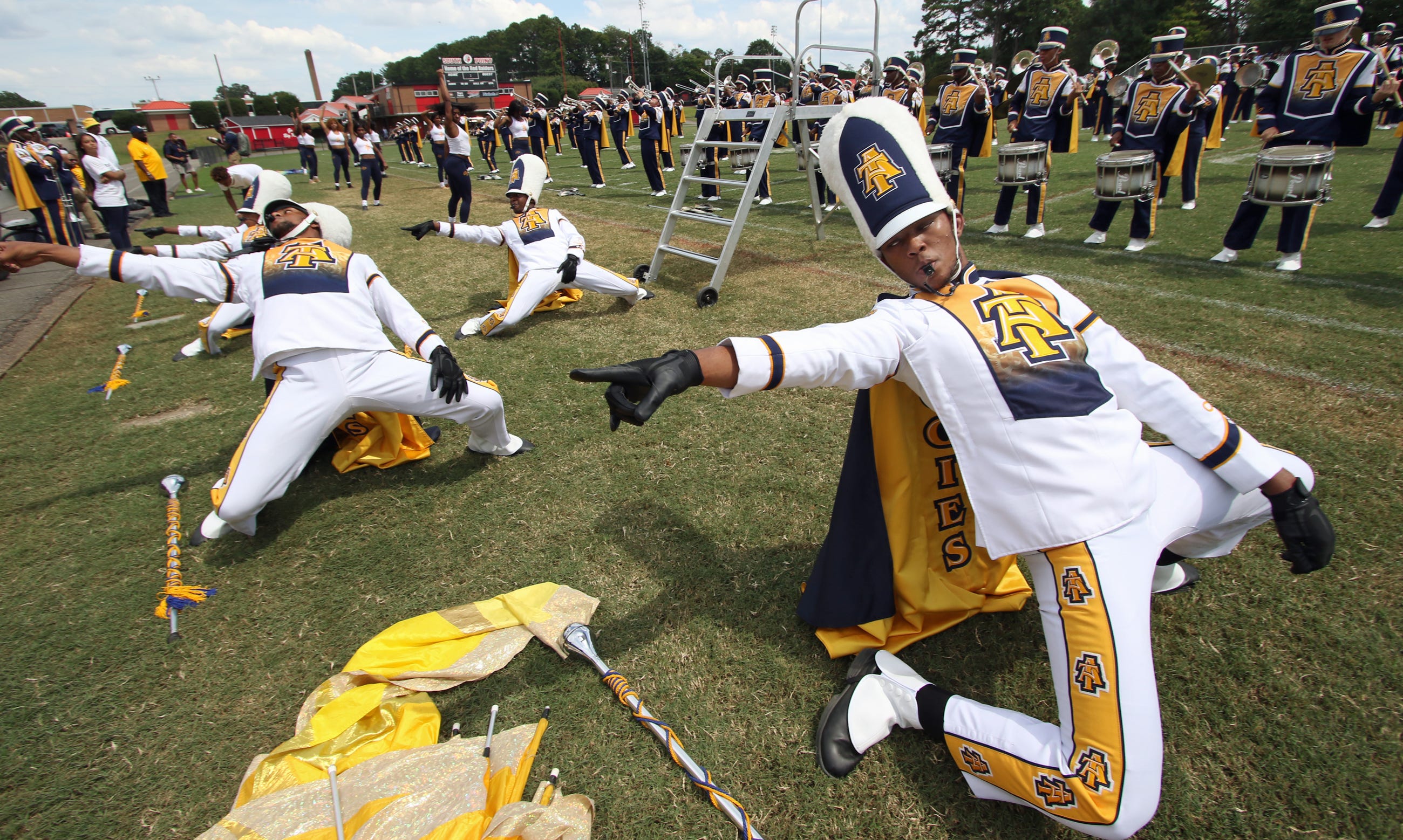 North Carolina A & T's marching band brings the noise in Belmont
