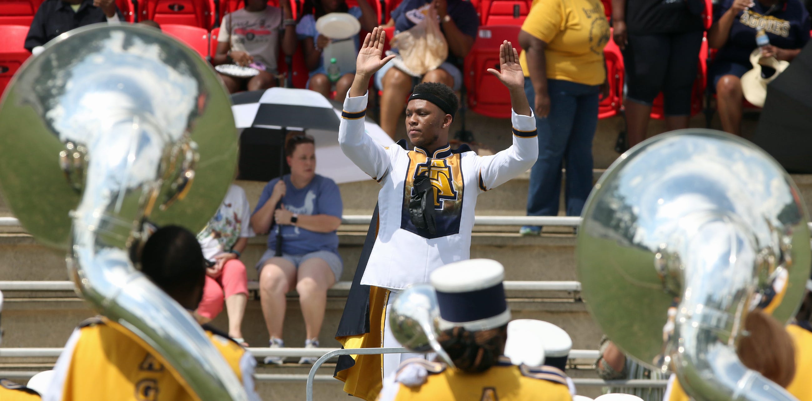 North Carolina A & T's marching band brings the noise in Belmont