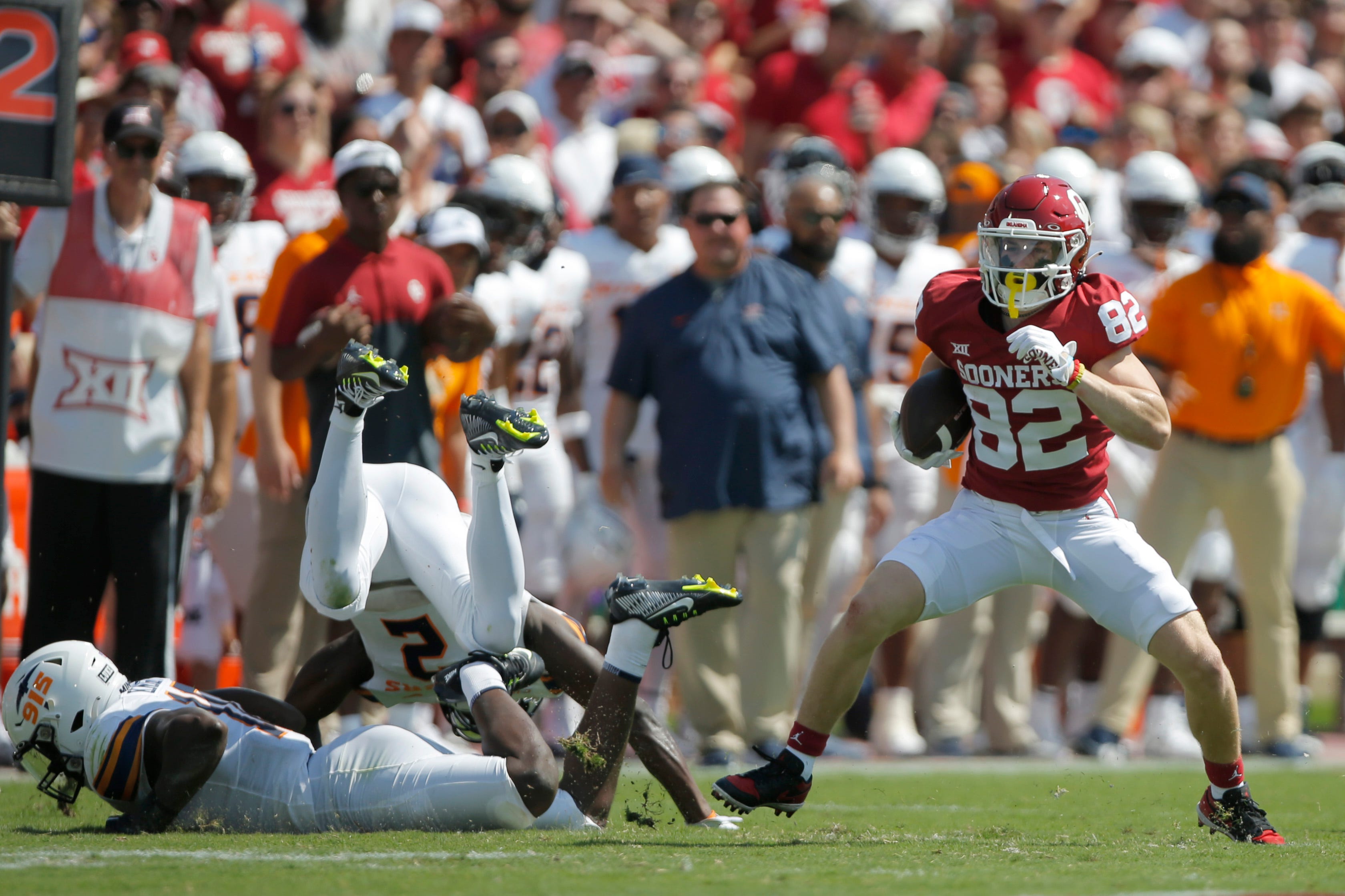 OU football: Gavin Freeman scores touchdown in first play with Sooners