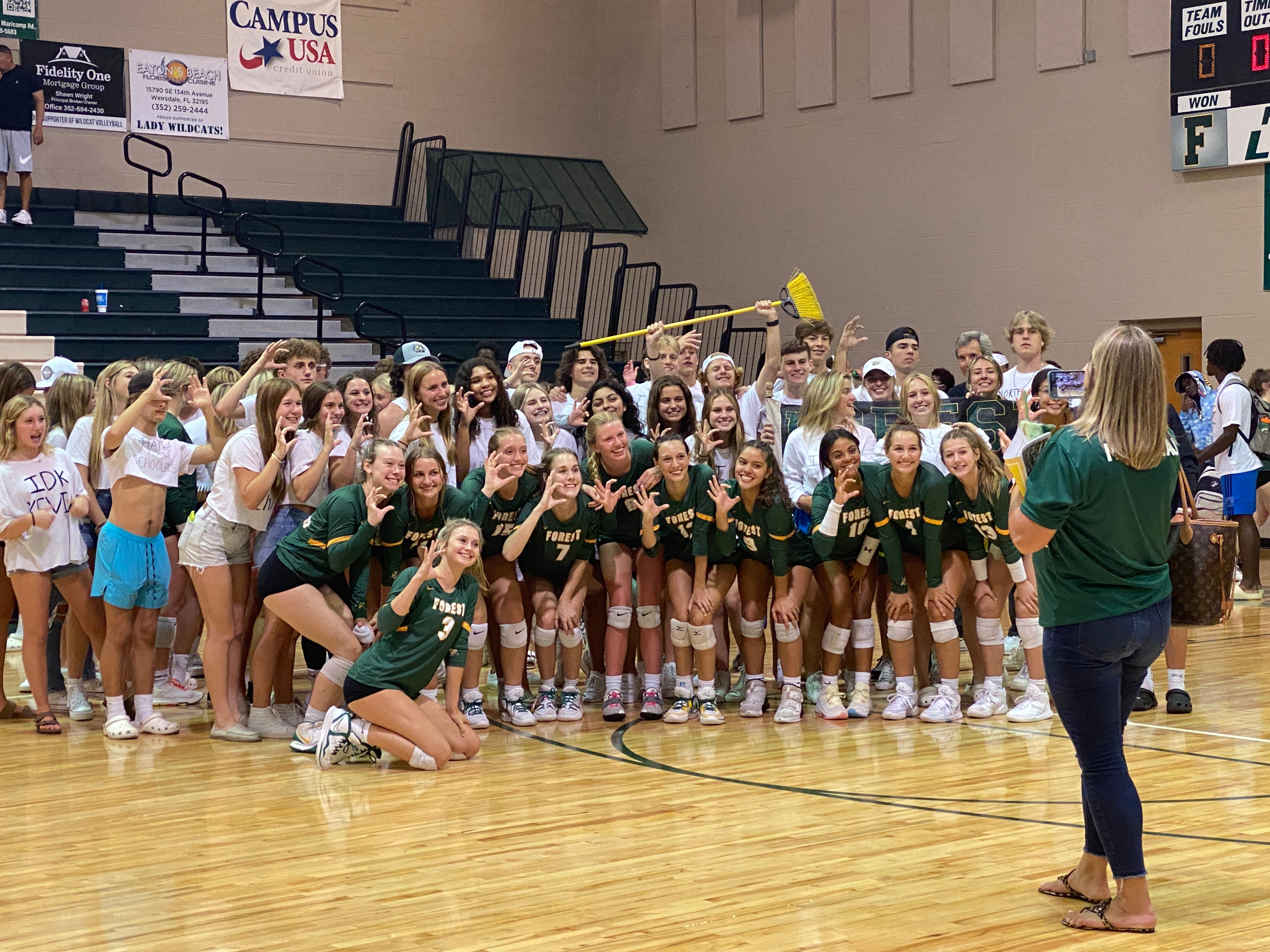 High school volleyball: Forest defeats North Marion in county matchup