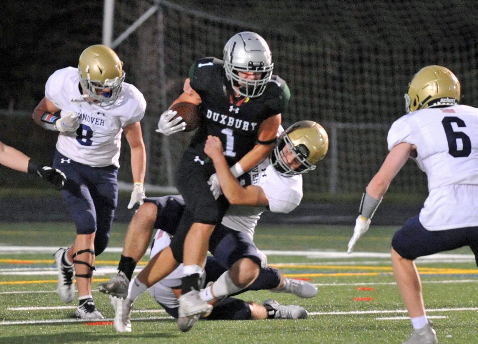 Duxbury football grinds out win over Hanover in 'Landolfi Bowl'