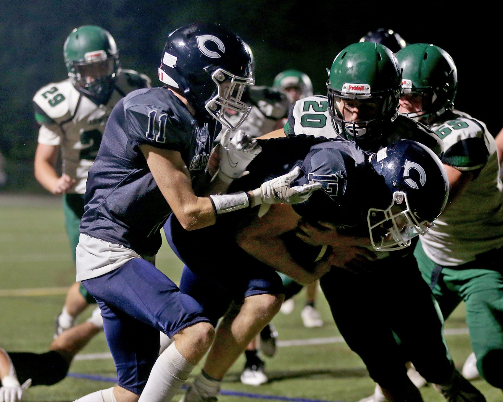 Pembroke High football defeats Cohasset in Thursday night thriller