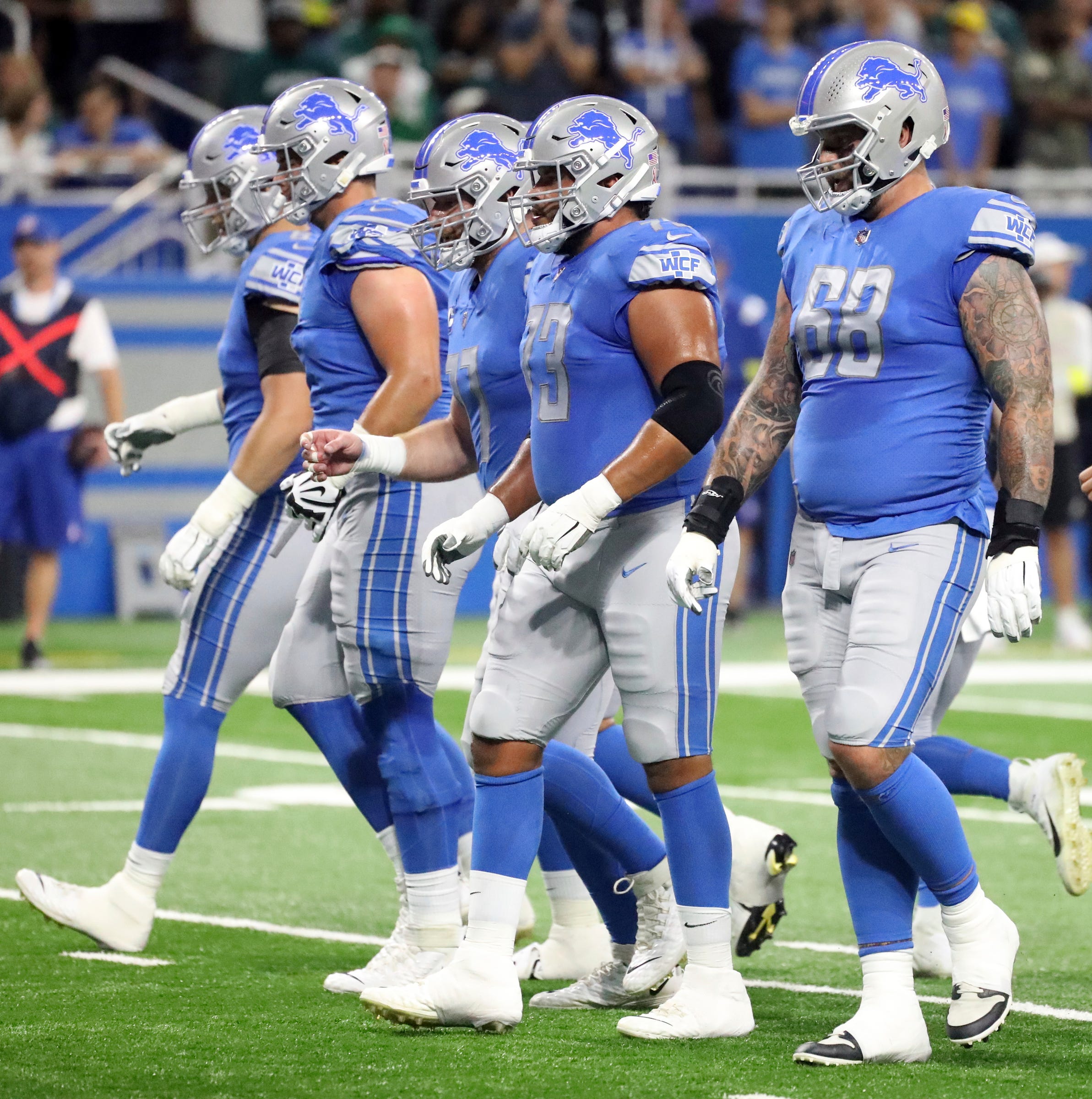 Injury problems mounting on Detroit Lions' ailing offensive line