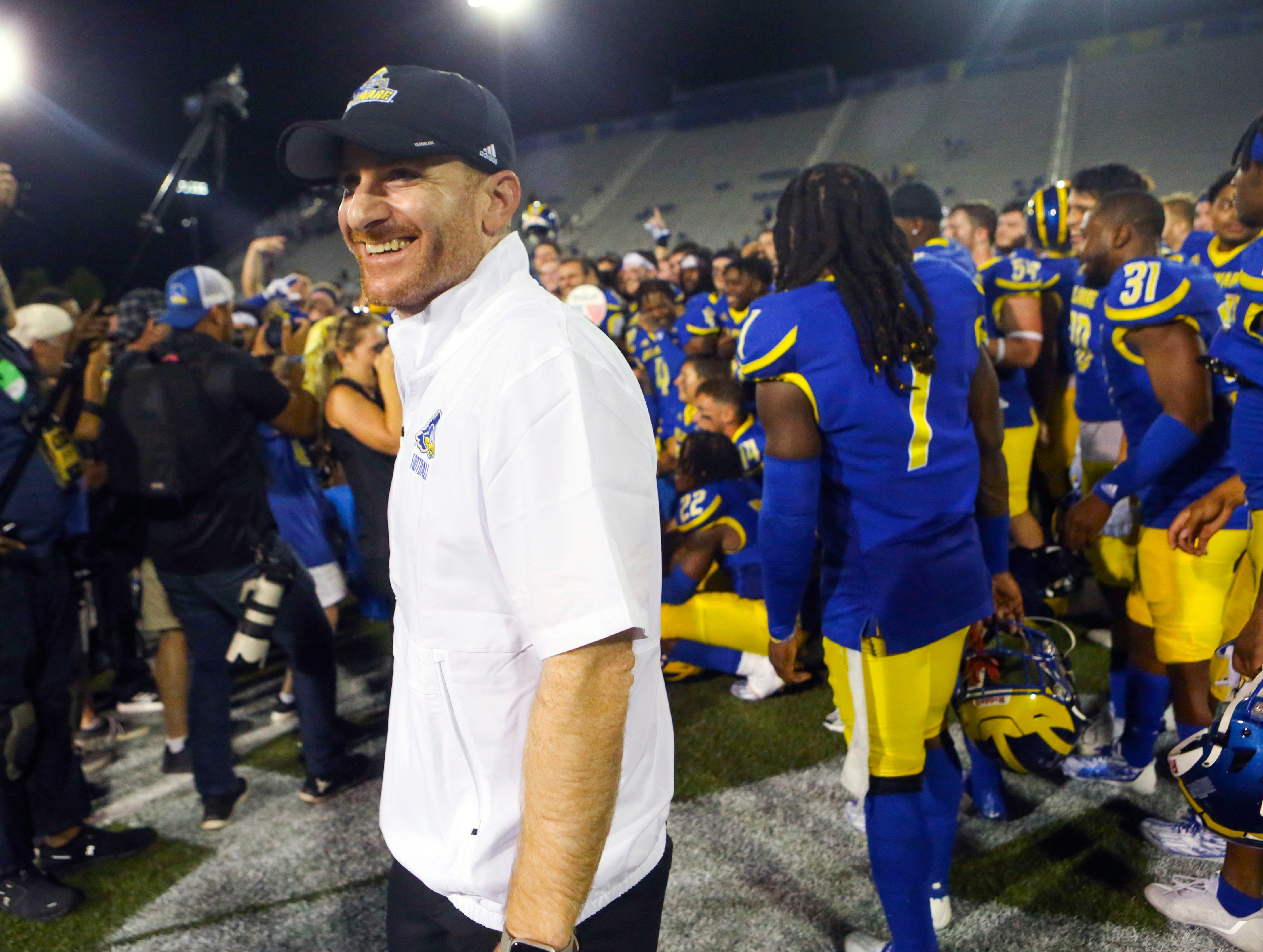 Carty relishes rousing atmosphere in first home game as Delaware coach