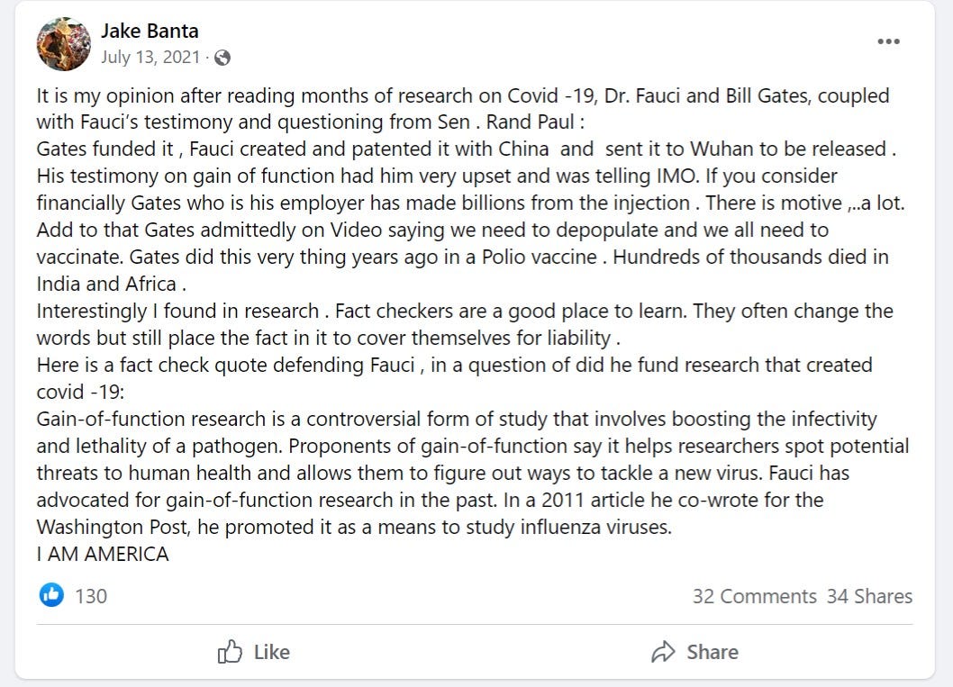 PA House candidate Banta amplifies election, COVID conspiracies online