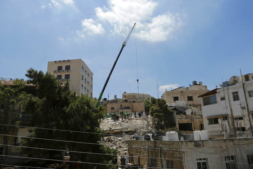 Jordan officials rescue infant from collapsed building