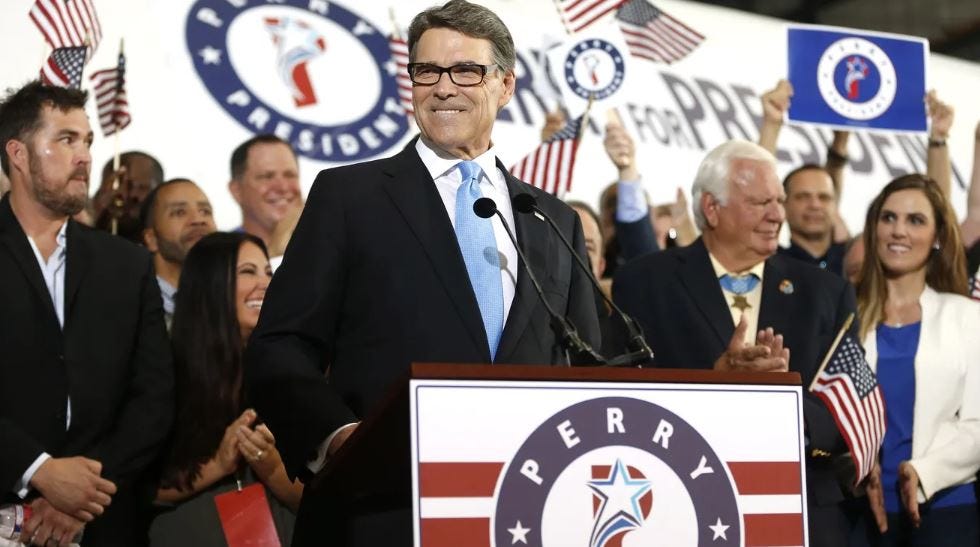 Why a Democrat sees inspiration in Texan Rick Perry's political rise
