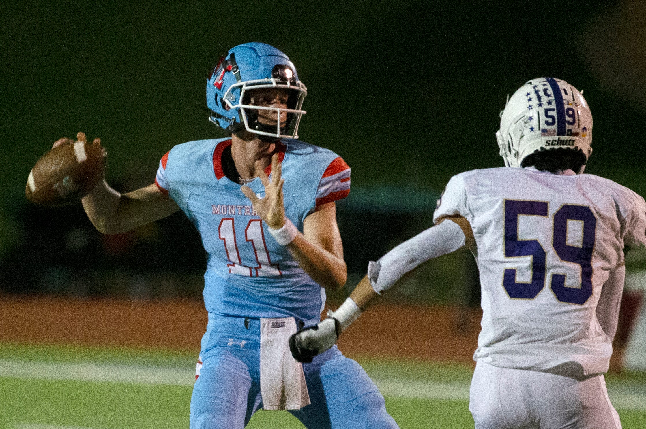 Despite Luke Arrington to Hebrew Hunter TD toss, Monterey unable to put ...