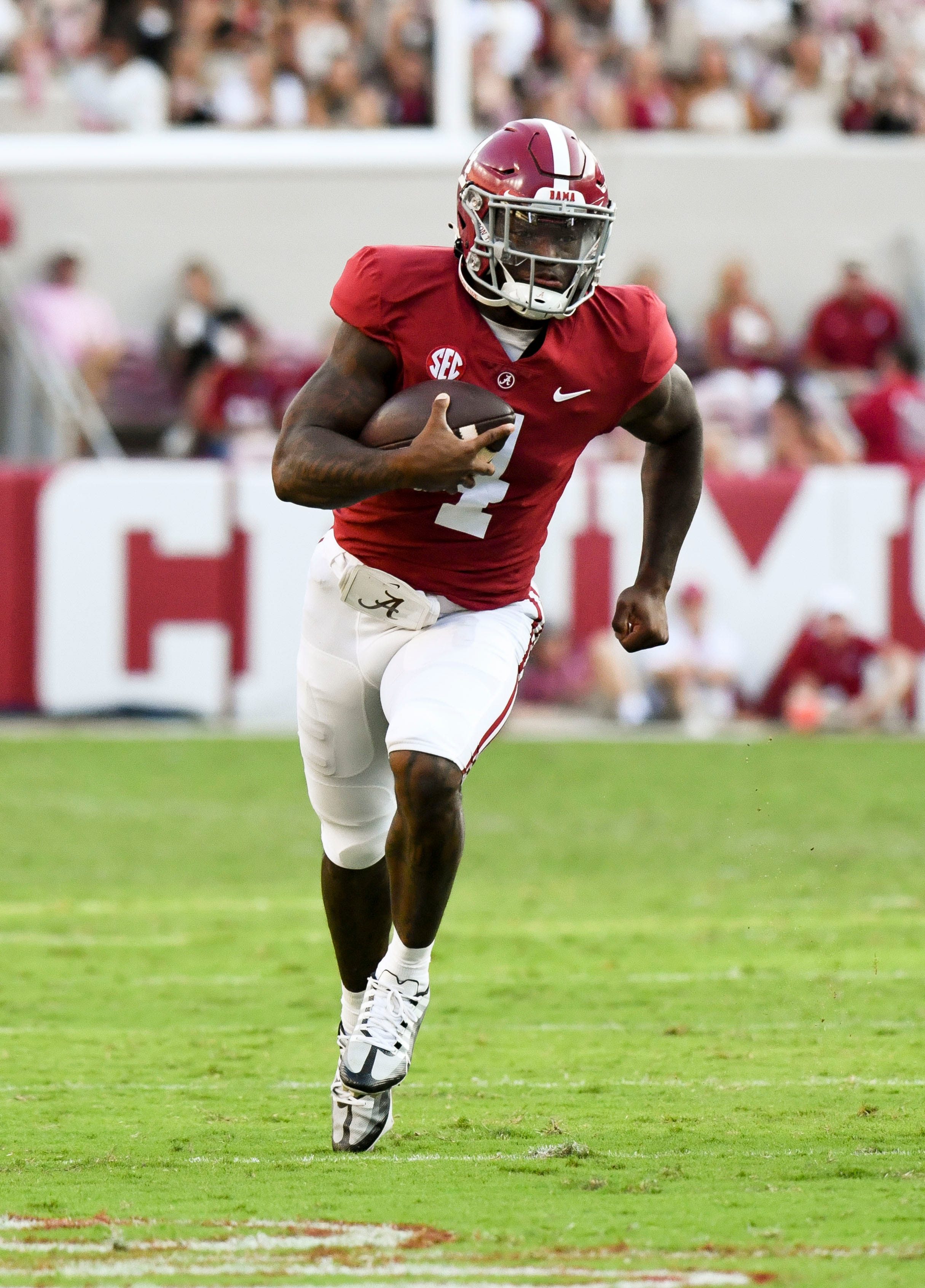 What Alabama football QB Jalen Milroe after Bryce Young was injured