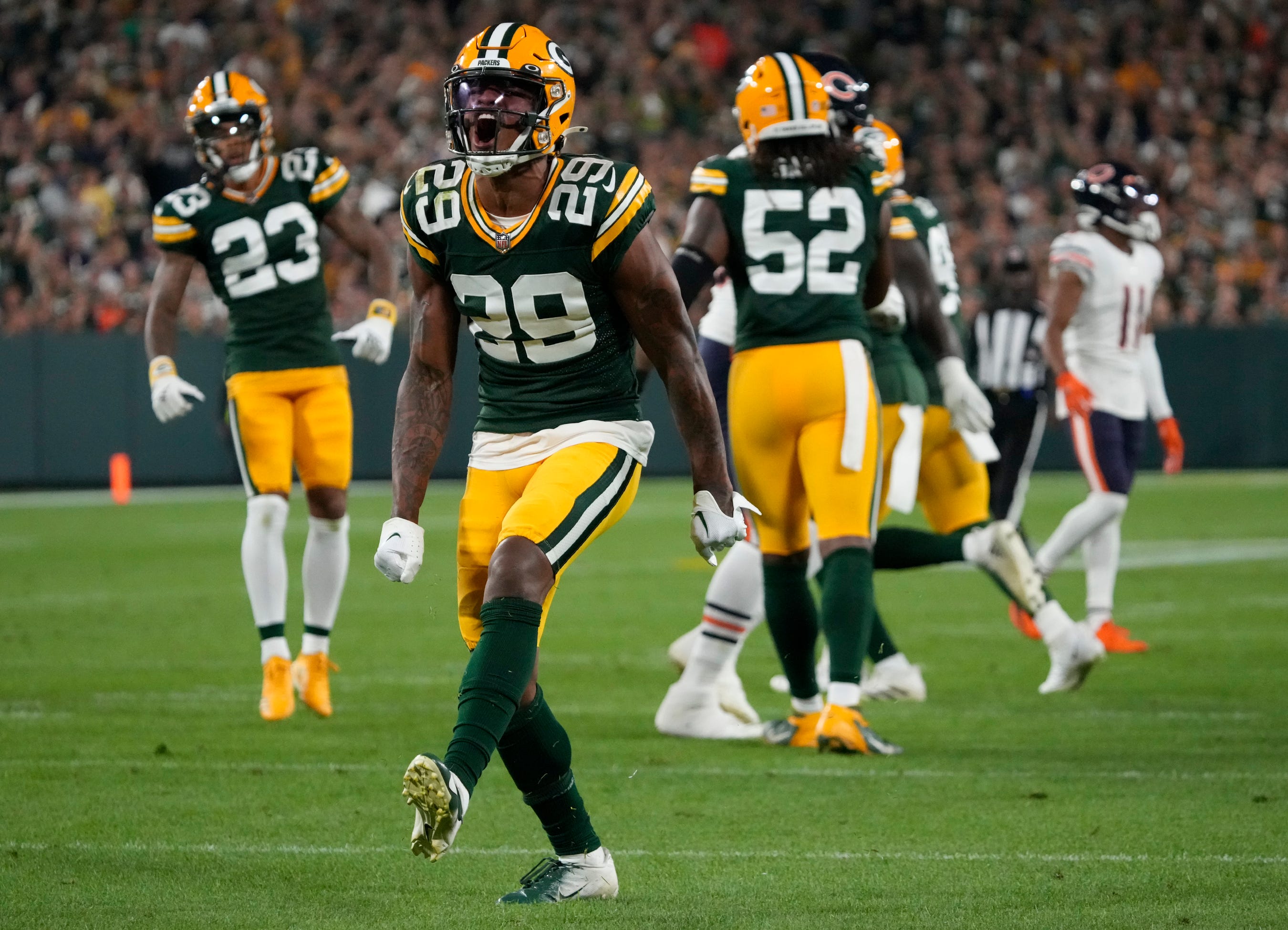 Four highlights from the Green Bay Packers victory over the Chicago Bears